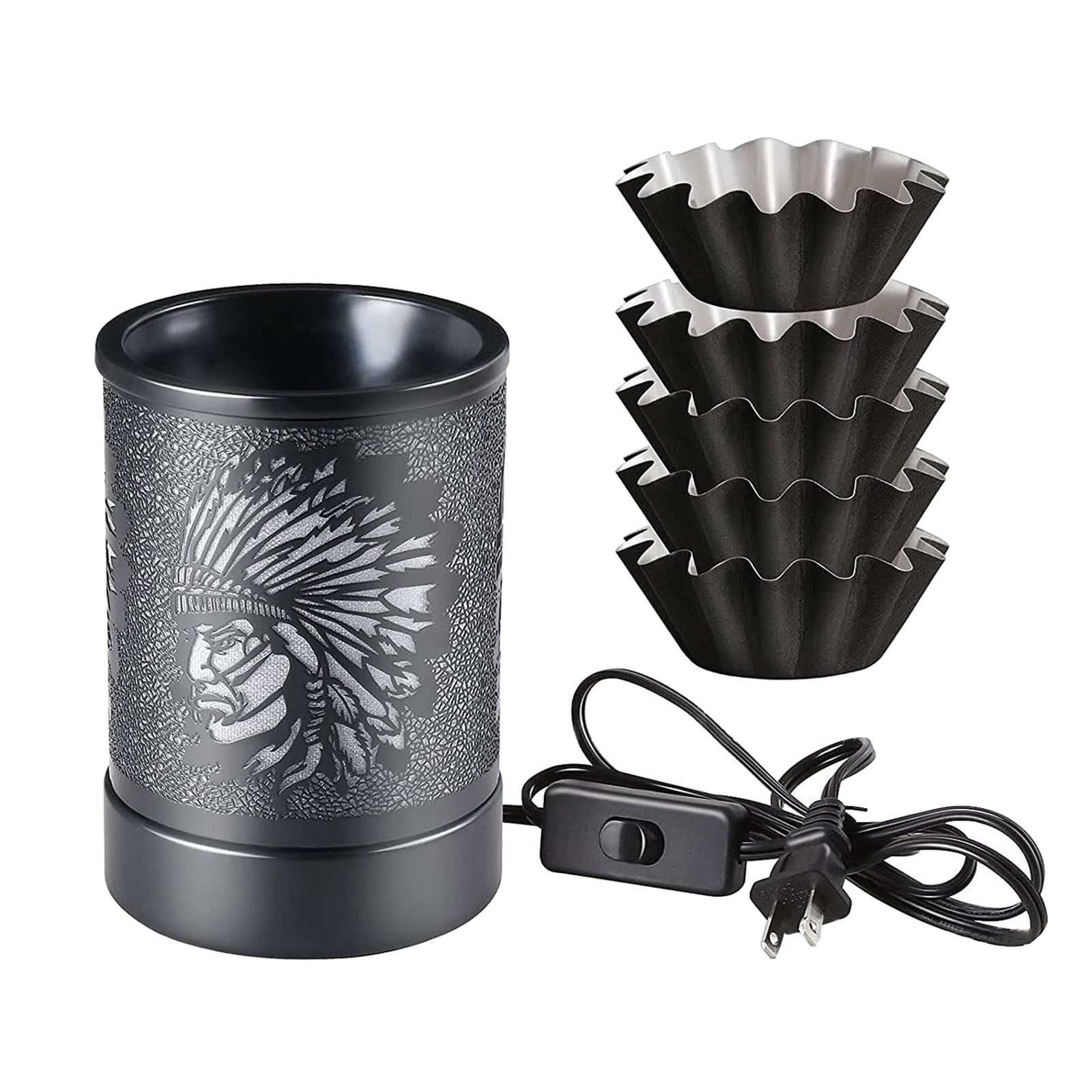 gkliGIHK Plugin Incense Indian Melt Wax Lamp LED Aromatherapy Home ...