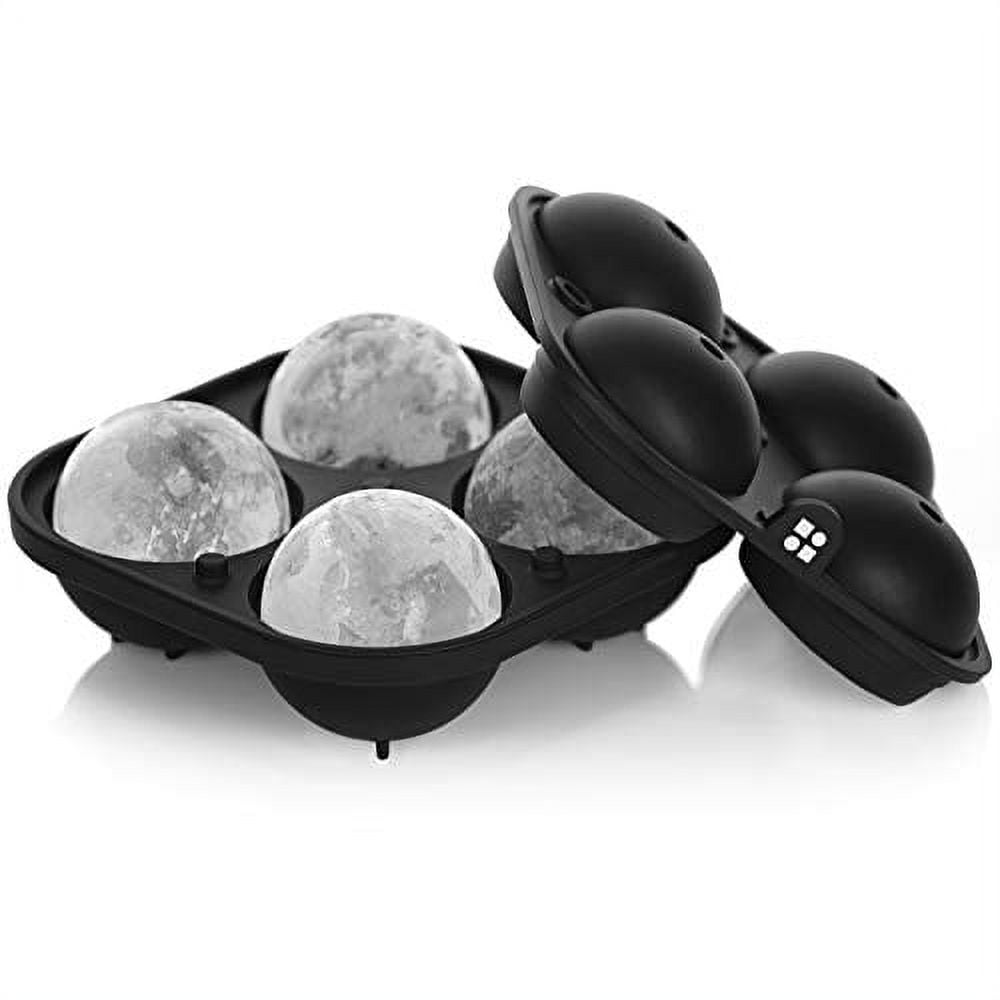 glacio Large Sphere Ice Mold Tray - Whiskey Ice Sphere Maker - Makes 2. ...