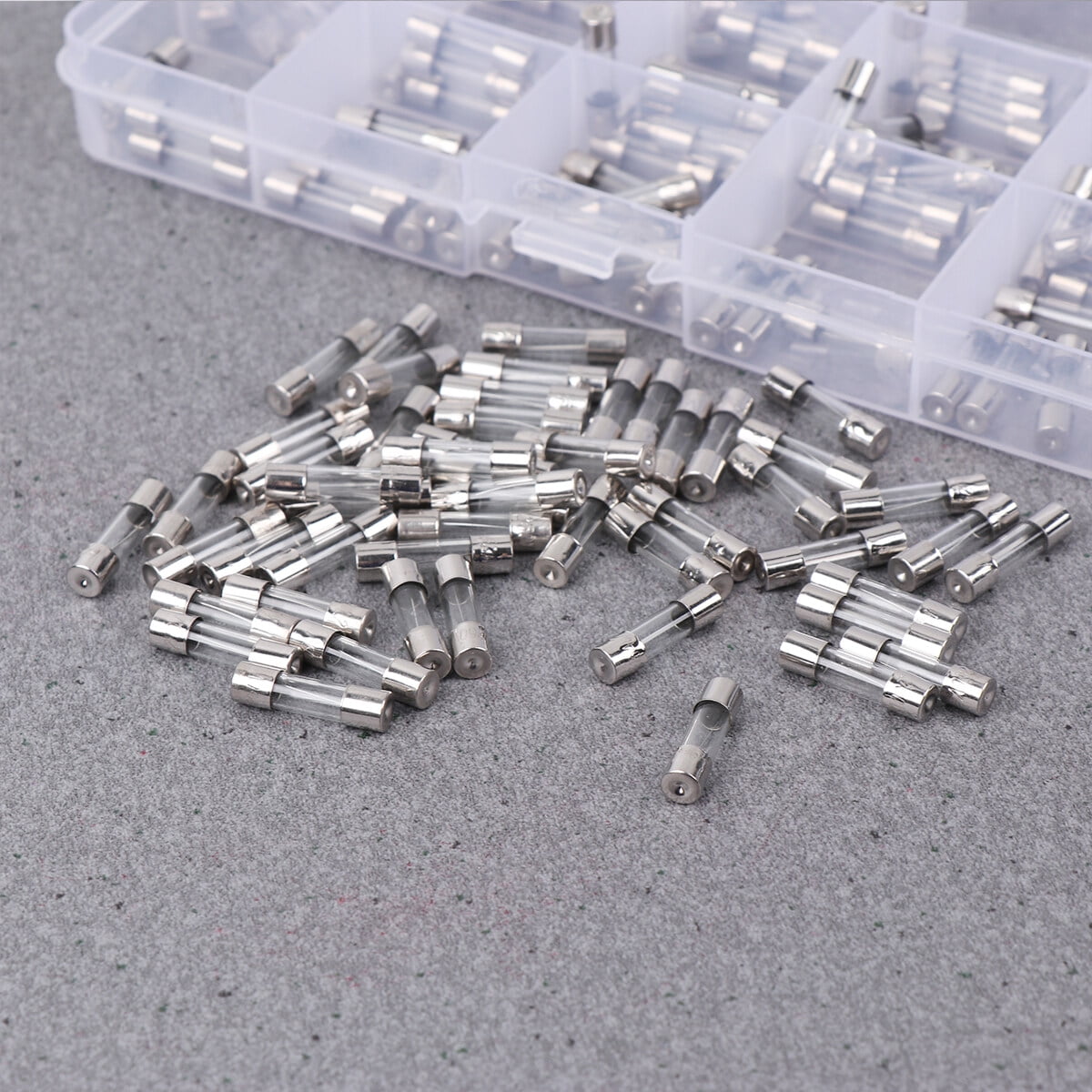 150Pcs Assorted Glass Tube Fuses 5x20mm 250V with Clear Case for Car ...