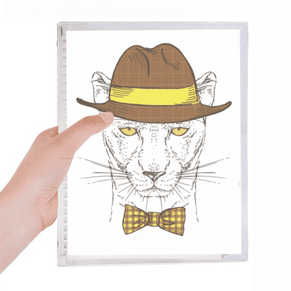 glasses leopard handsome notebook loose diary refillable journal ...