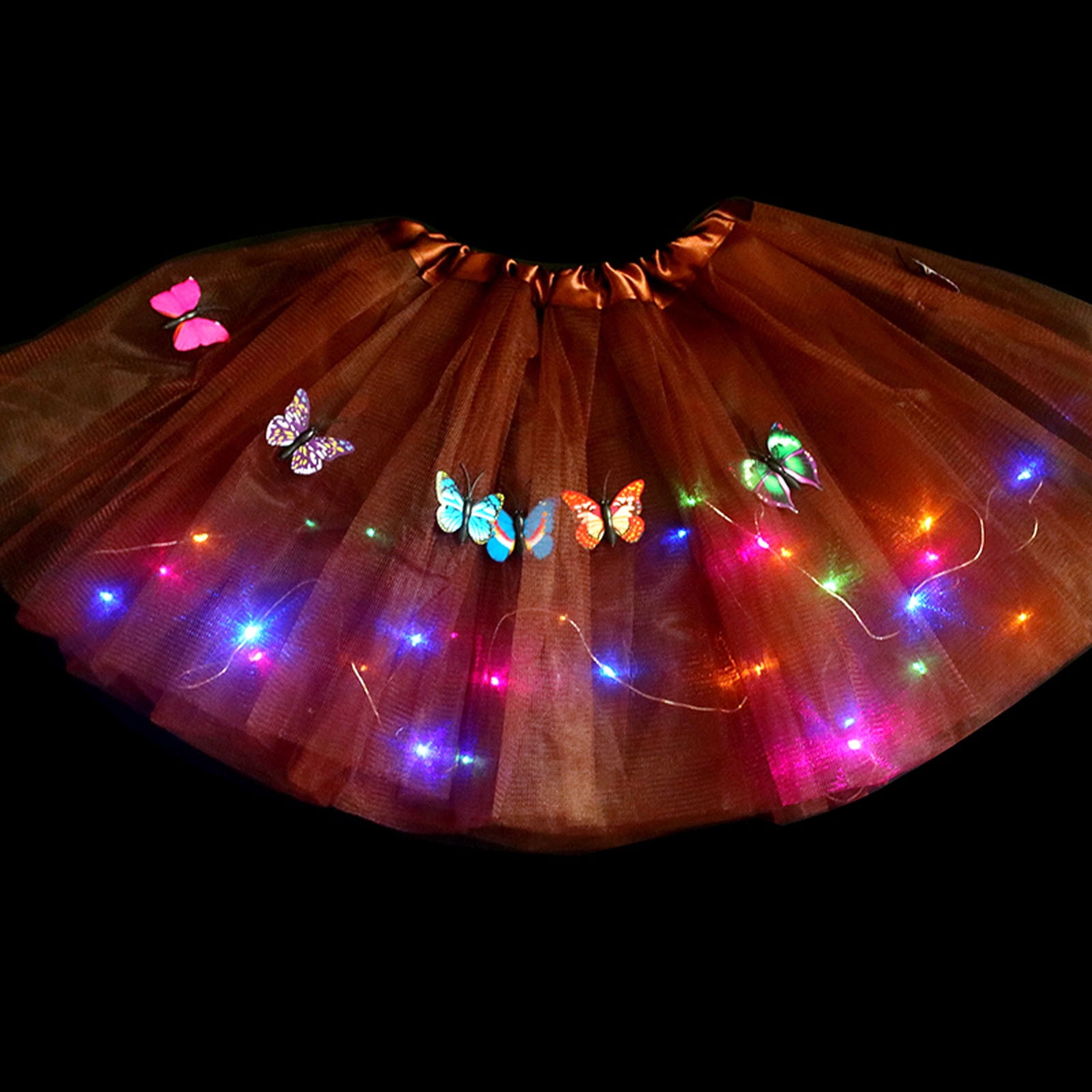gljltg Children's Skirt With Light-emitting Skirt, Pettiskirt, Led ...