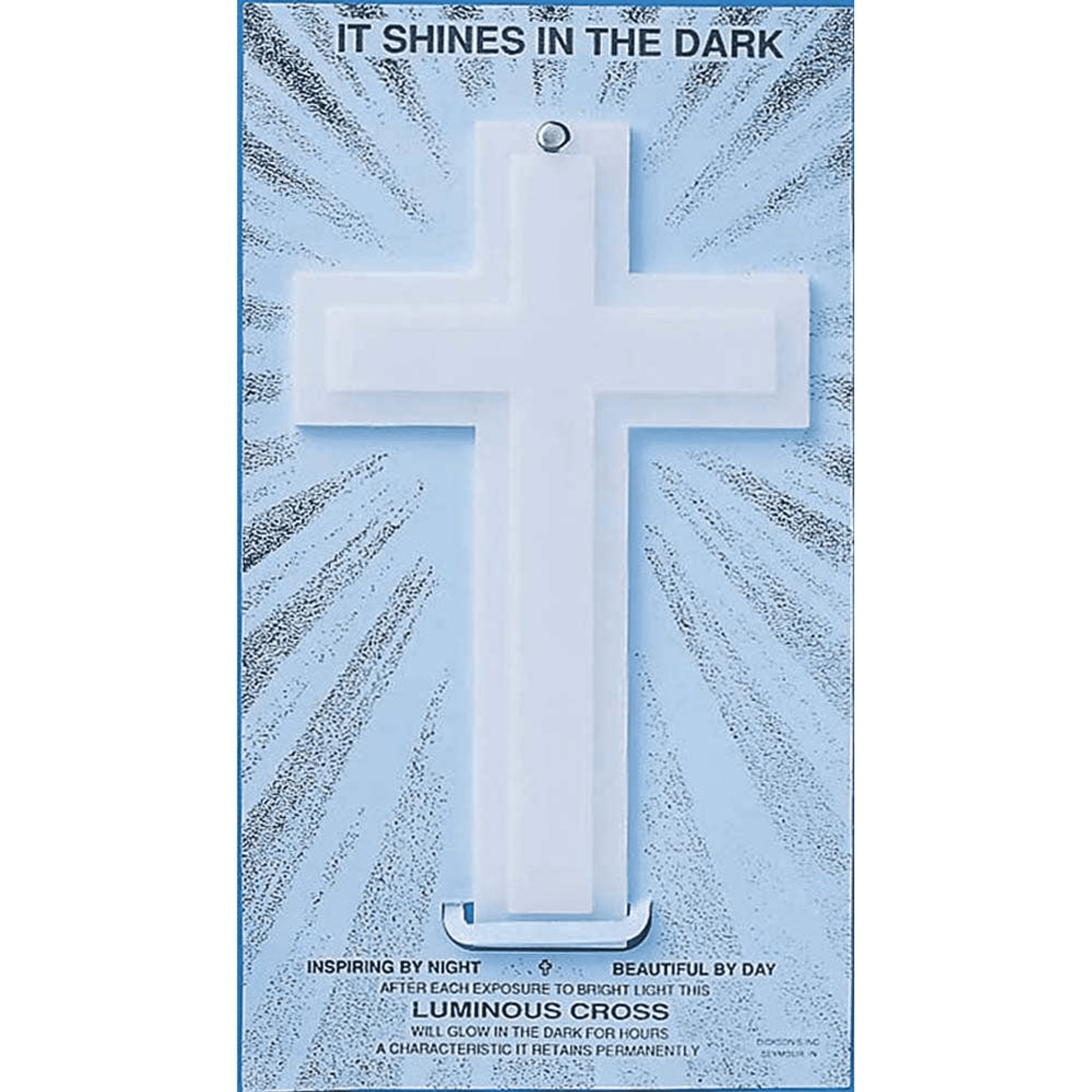glow in the dark luminescent white hanging wall cross - Walmart.com