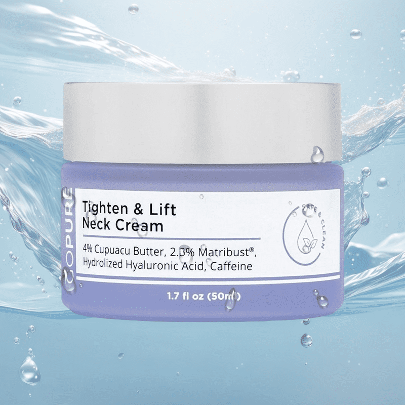 go-PURE Neck Cream - Tighten & Lift Firming for Crepey Skin 1.7 OZ ...