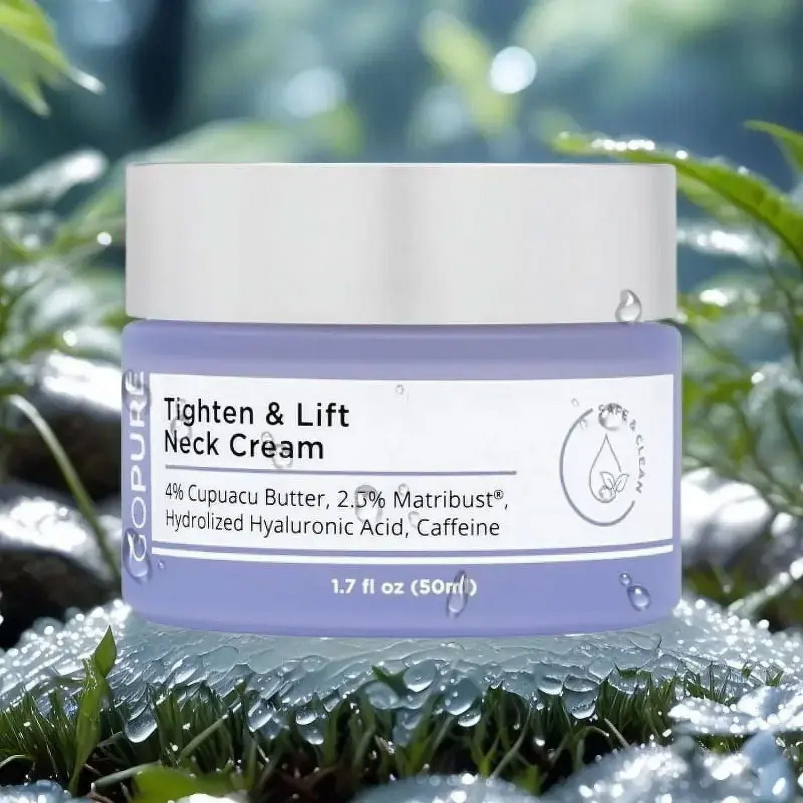 go-PURE Neck Cream - Tighten & Lift Firming for Crepey Skin 1.7 O ...