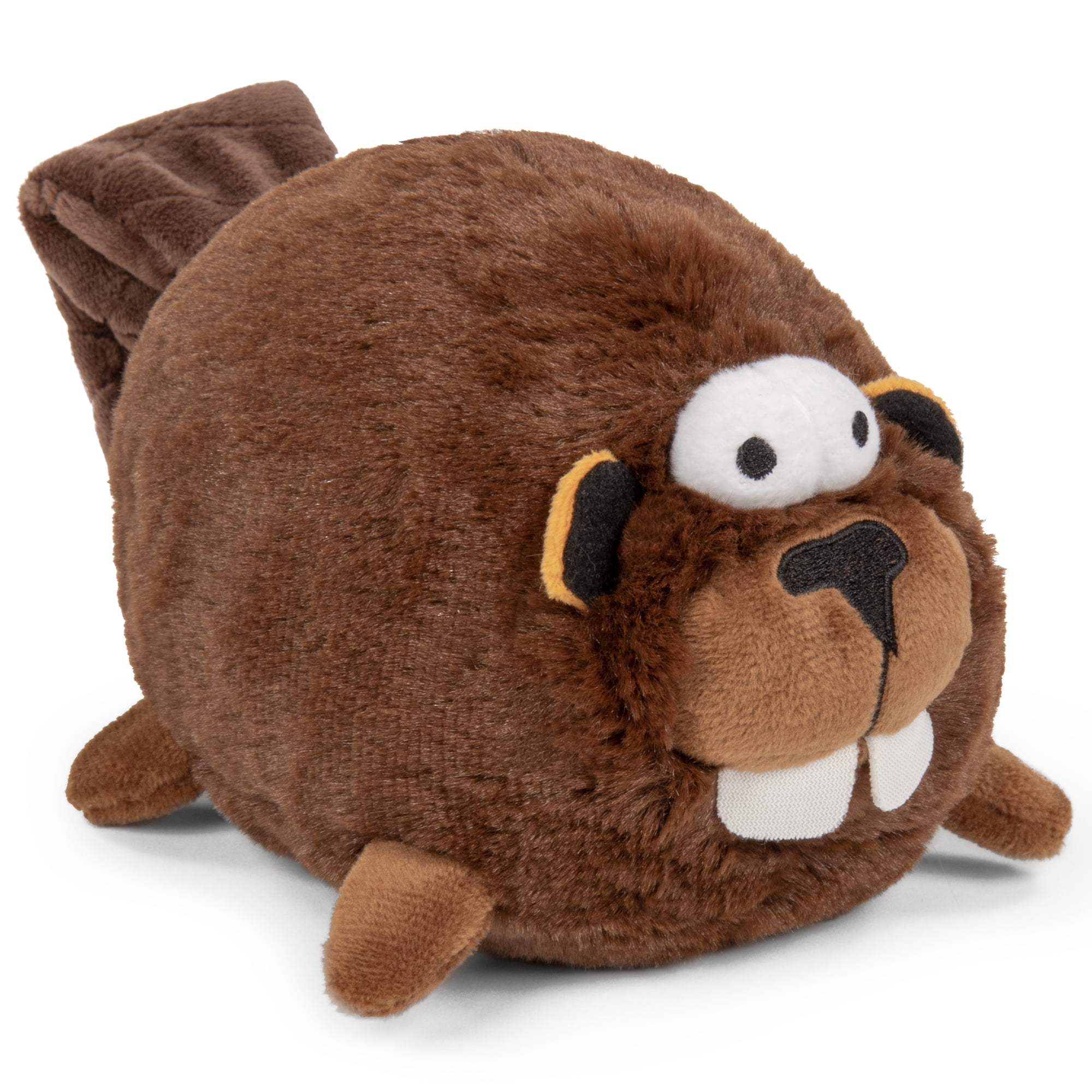 goDog Action Plush Beaver, Animated Squeaky Dog Toy with Chew Guard ...