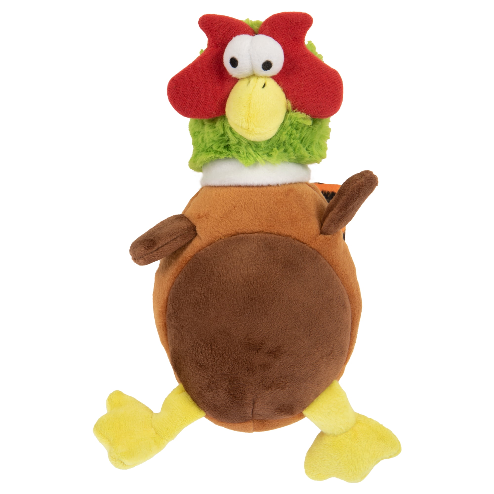 goDog Action Plush Pheasant Animated Squeaky Dog Toy, Chew Guard ...