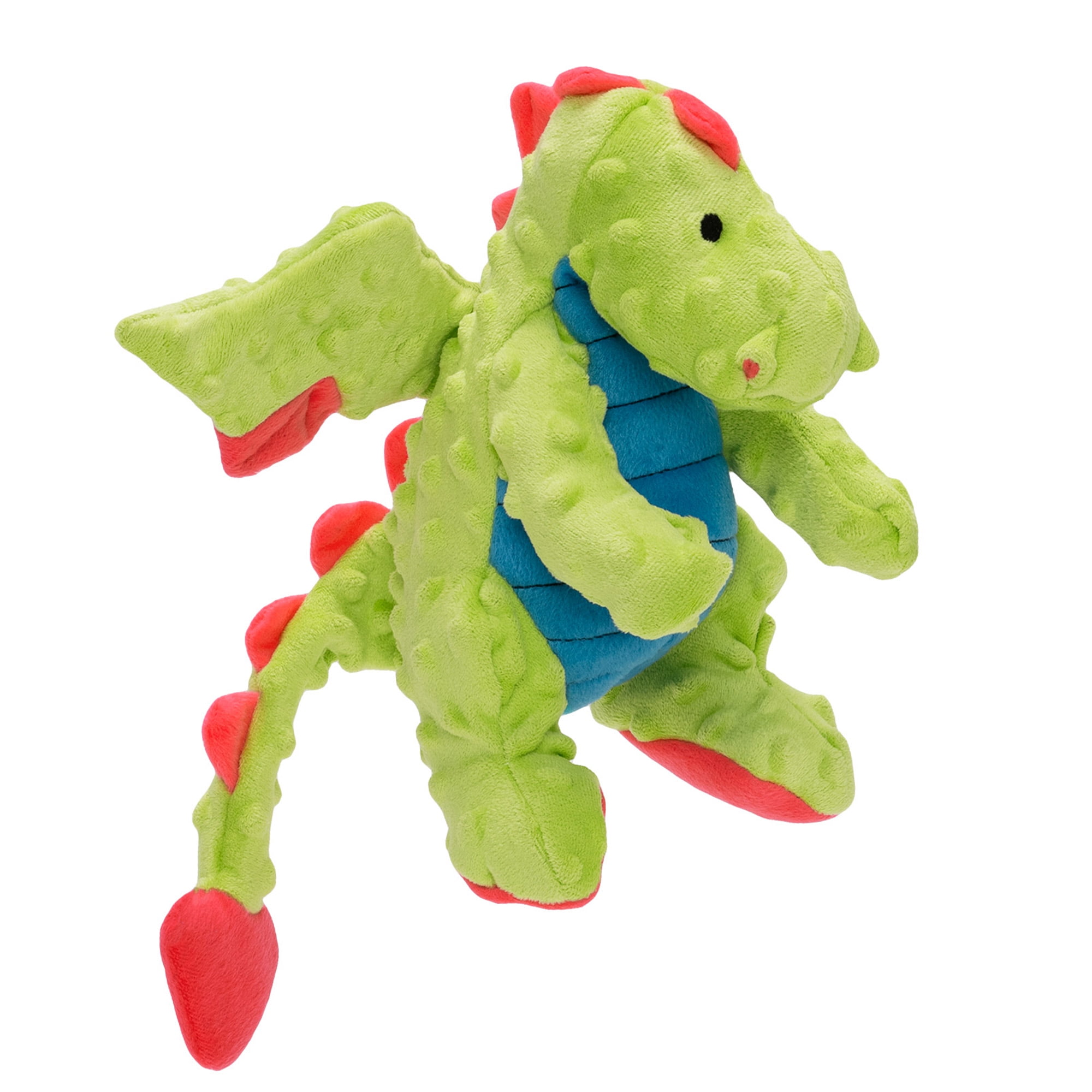 goDog Tough Puppy Dragon Squeaky Plush Dog Toy with Chew Guard ...