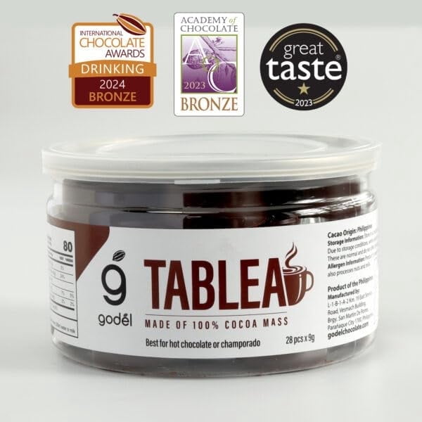 godel Tablea Made of 100% Cocoa Mass Unsweetened, Rich in Antioxidants ...