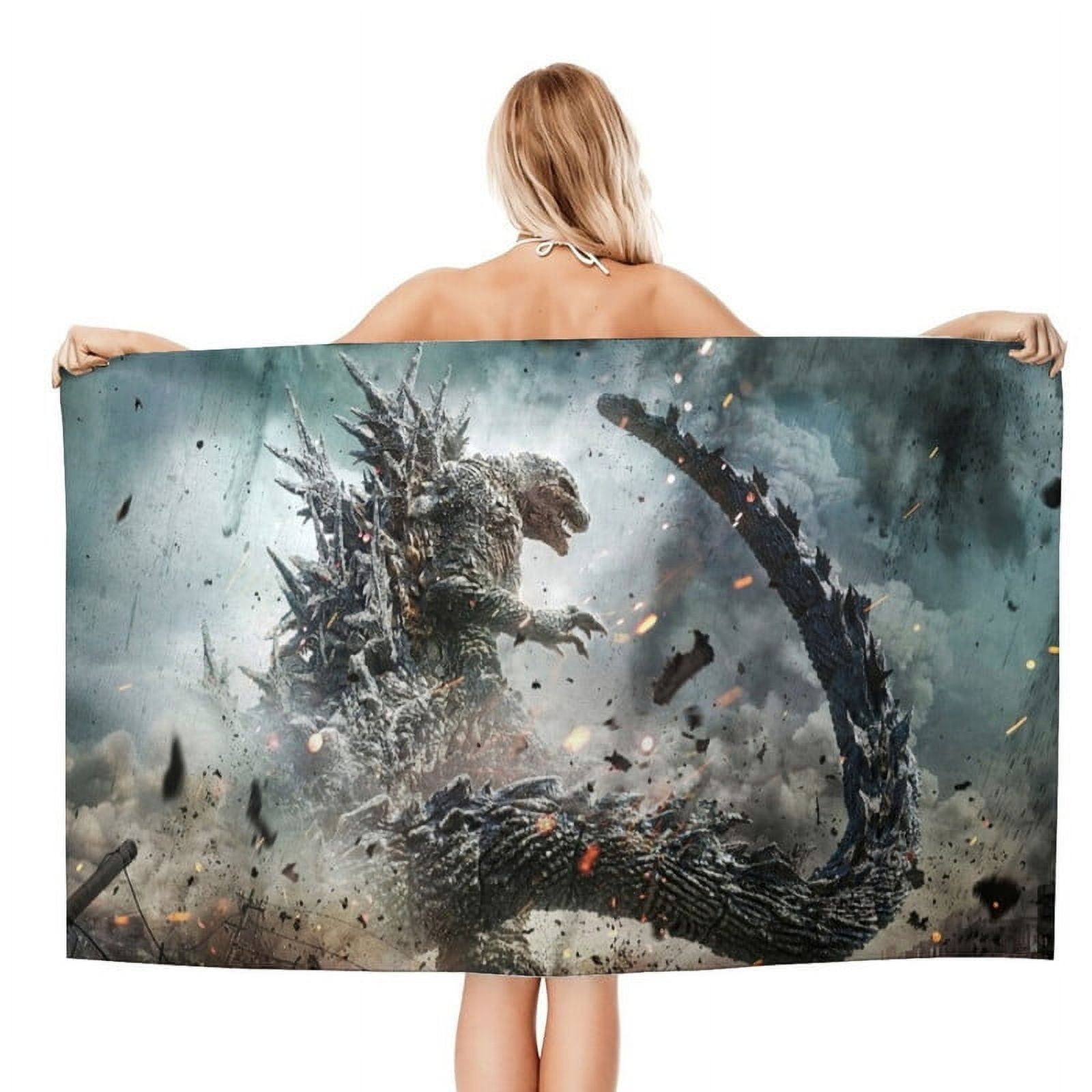 godzilla Gifts Beach Towel for Women Girl Birthday Inspired Fan Bath ...