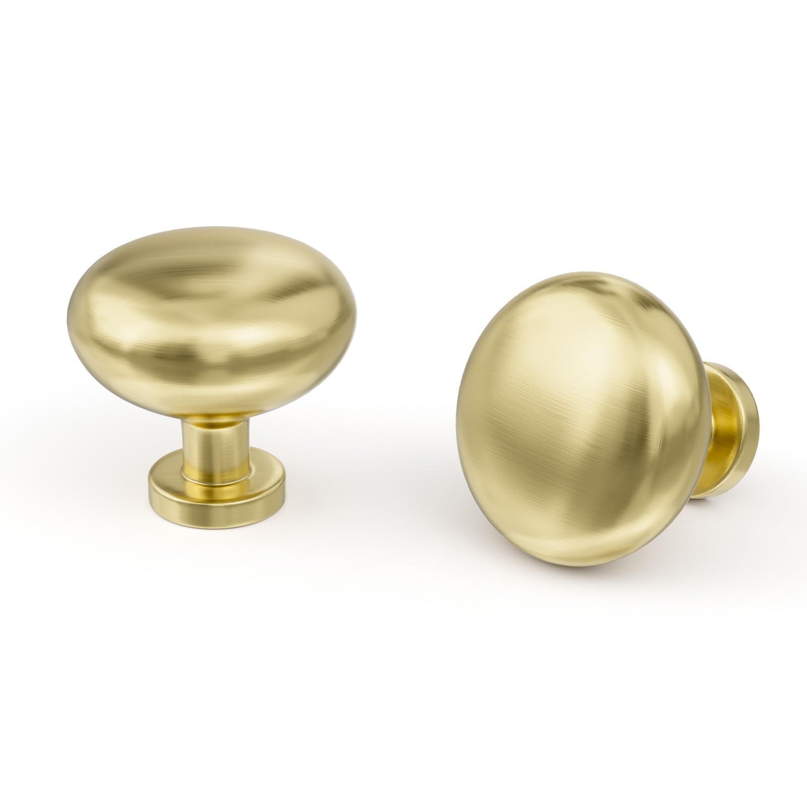 goldenwarm 10 Pack Gold Cabinet Knobs Brushed Brass Dresser Drawer ...