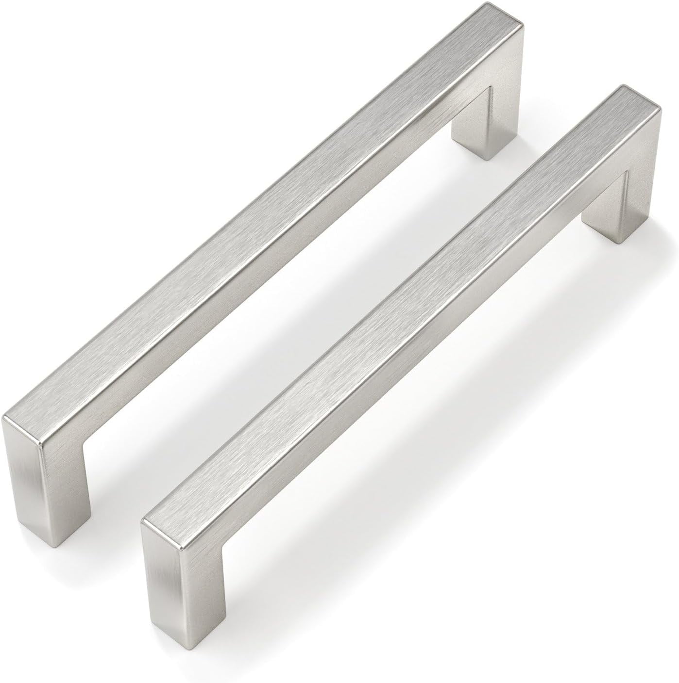goldenwarm 30 Pack 5 Inch Brushed Nickel Cabinet Pulls Square Drawer ...