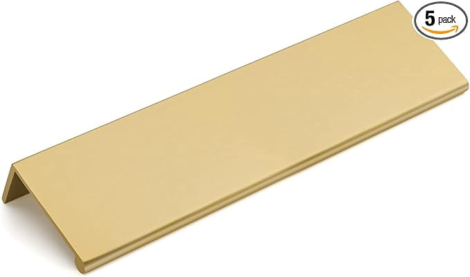 goldenwarm 5 Pack Finger Edge Pulls Drawer Finger Pulls Champagne Gold ...