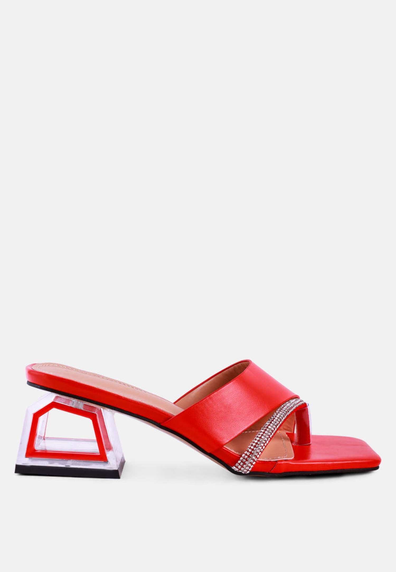 Golfy Rhinestone Embellished Strap Fantasy Heel Sandals - Walmart.com