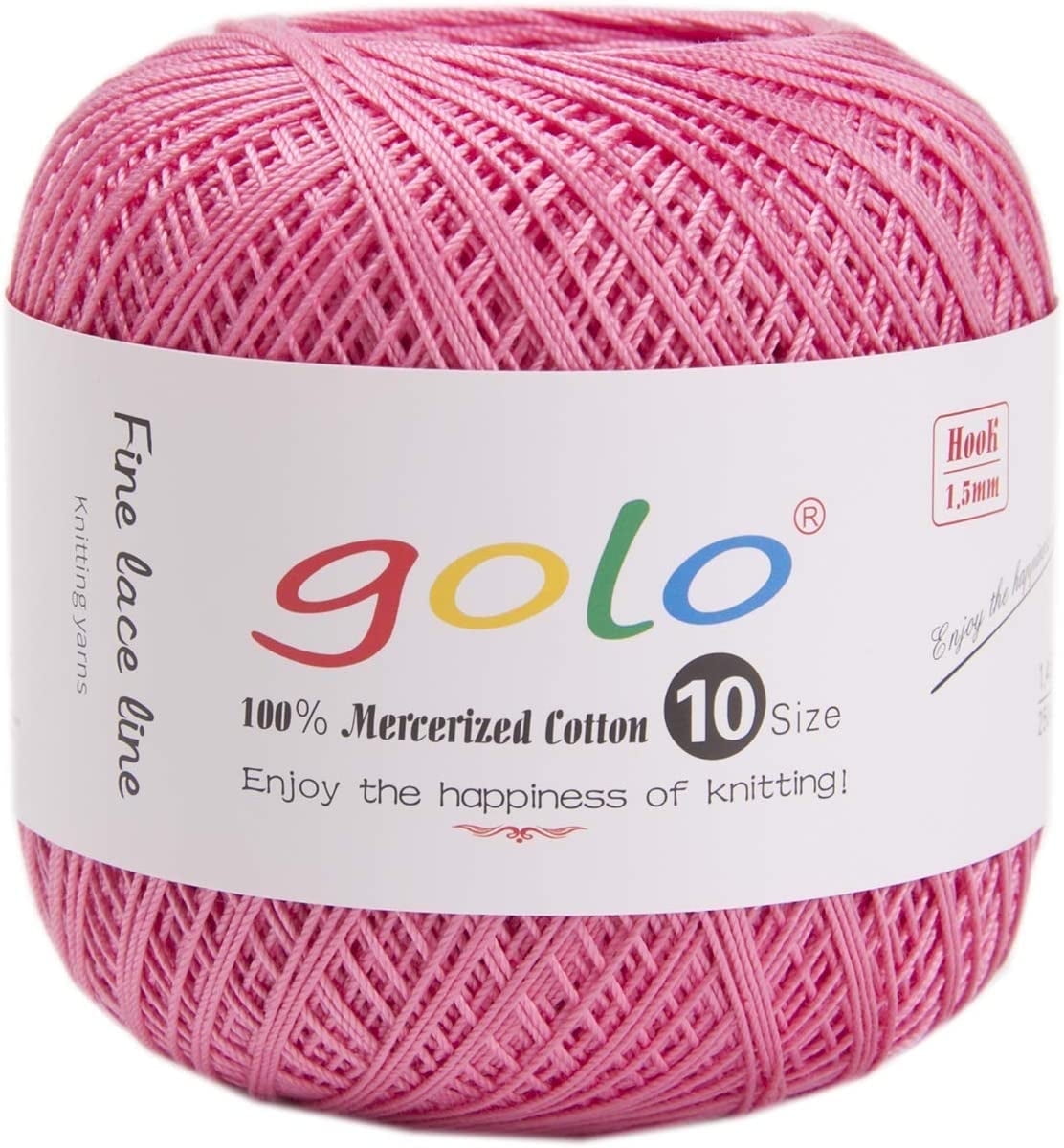 golo Mercerized Cotton Crochet Thread Size 10, Suitable for Crocheting ...