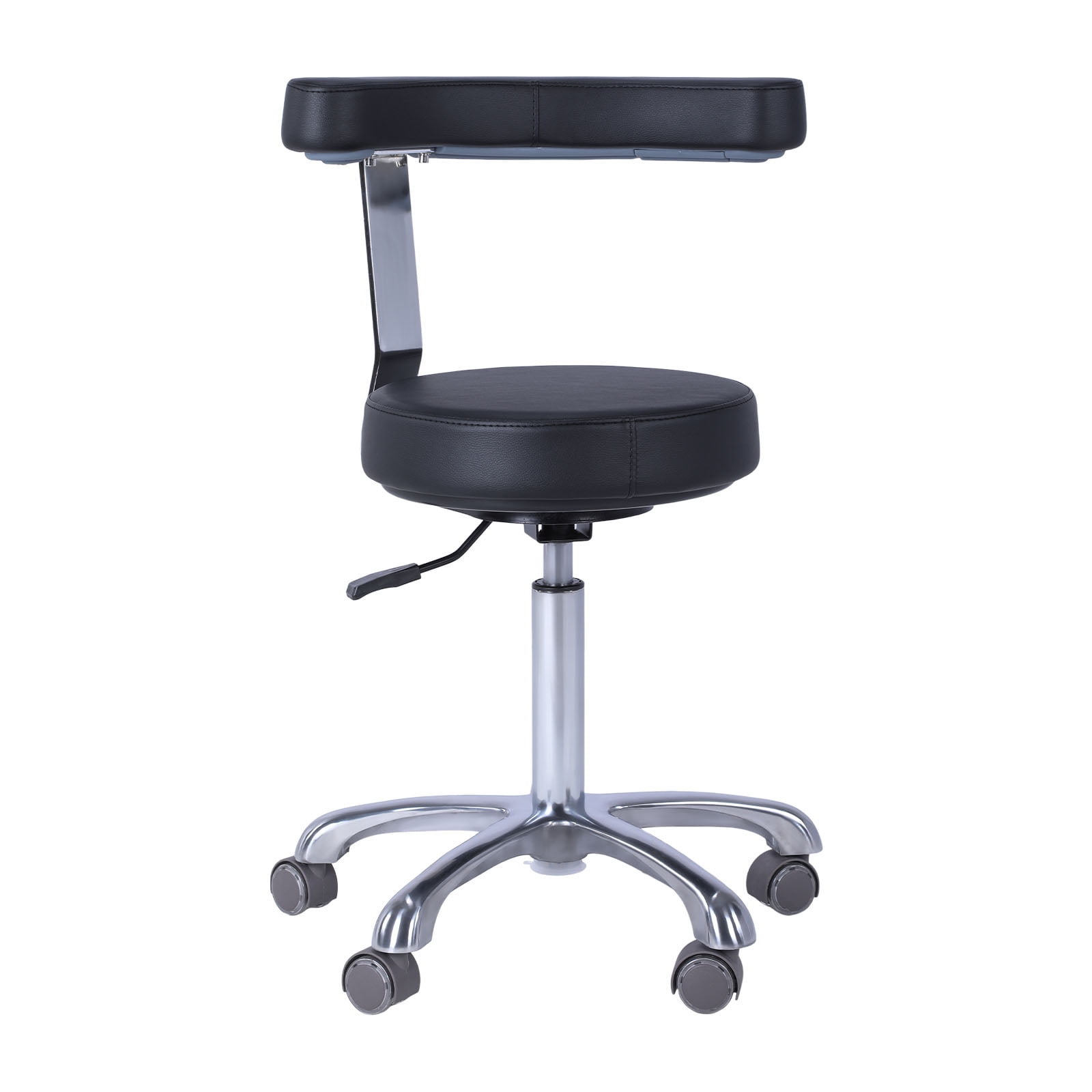 golytefs Medical Stool with Wheels And Backrest Height Adjustable ...