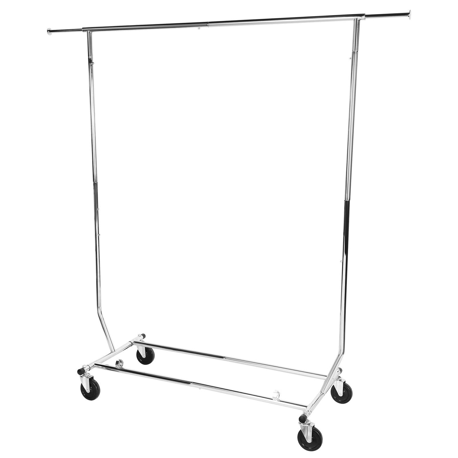 golytefs Metal Garment Rack with Lockable Wheels Rolling Garment Rack ...