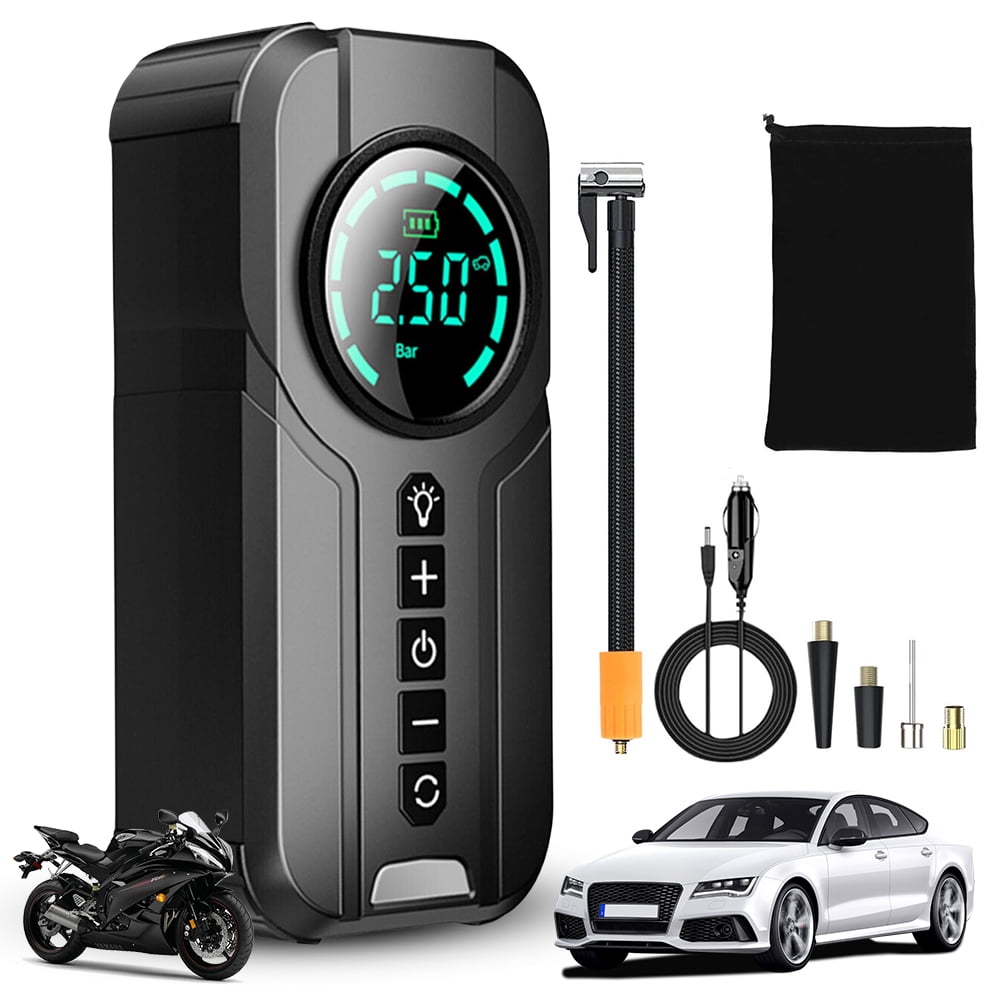 golytefs Portable Car Air Compressor 150 Psi Car Bike Tires Air Pump ...