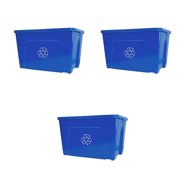 Storex XL Recycling Bin, Blue - Walmart.com