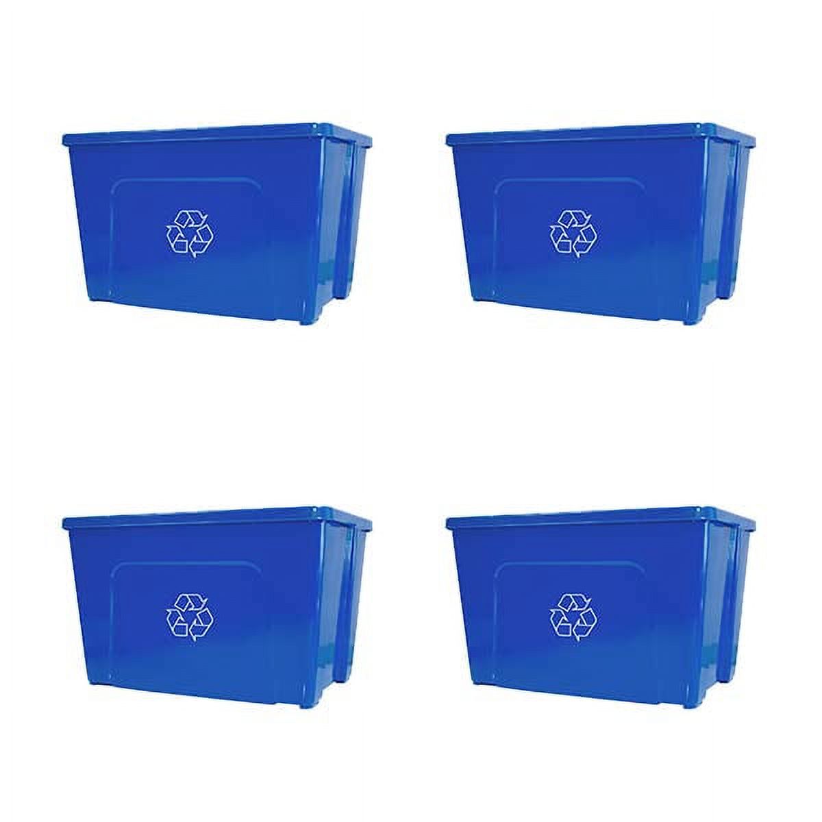 good natured Outdoor Curbside Recycle Bin, 14 Gallon / 53 Liter ...