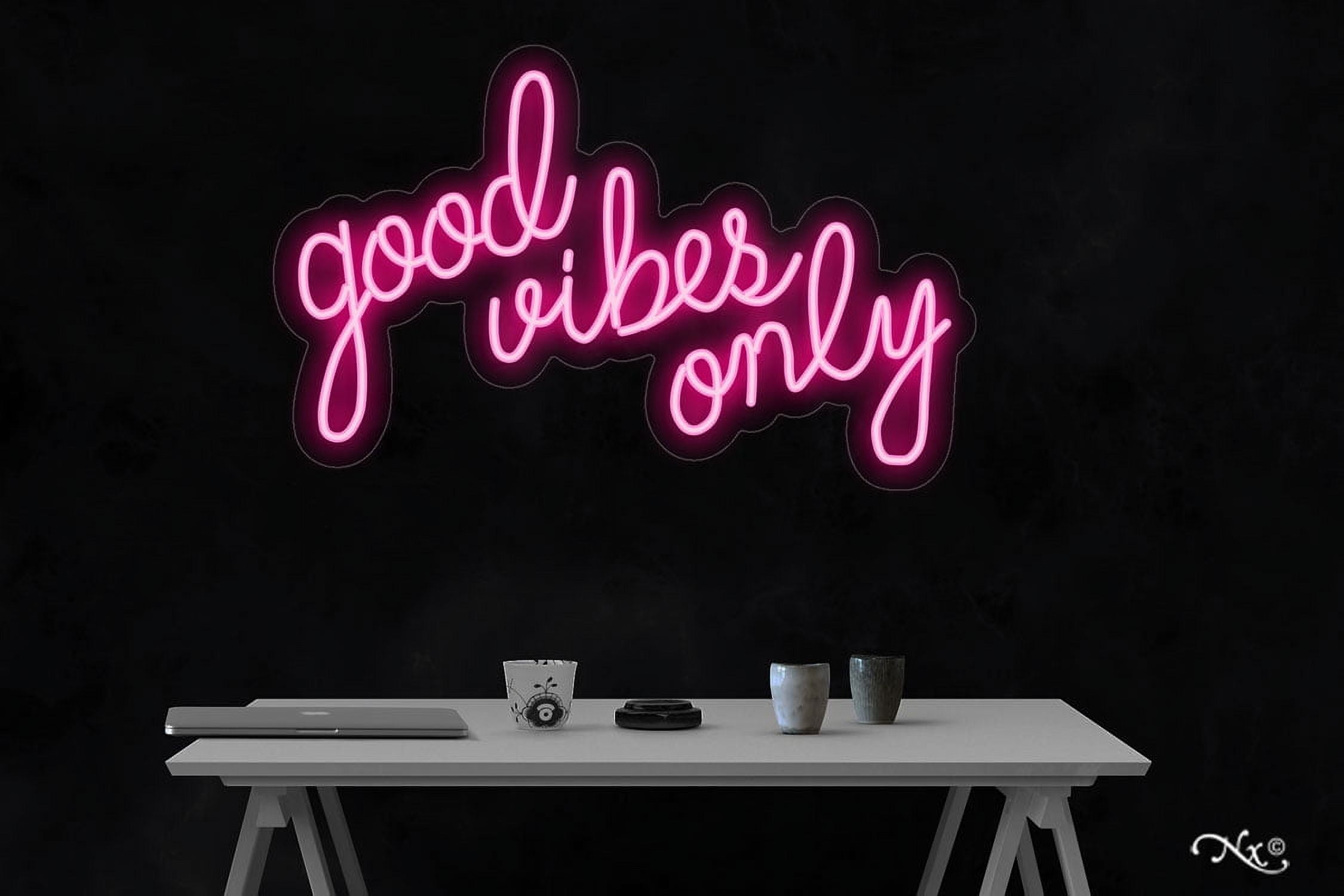 good vibes only-LED Neon Sign Made in USA - Walmart.com