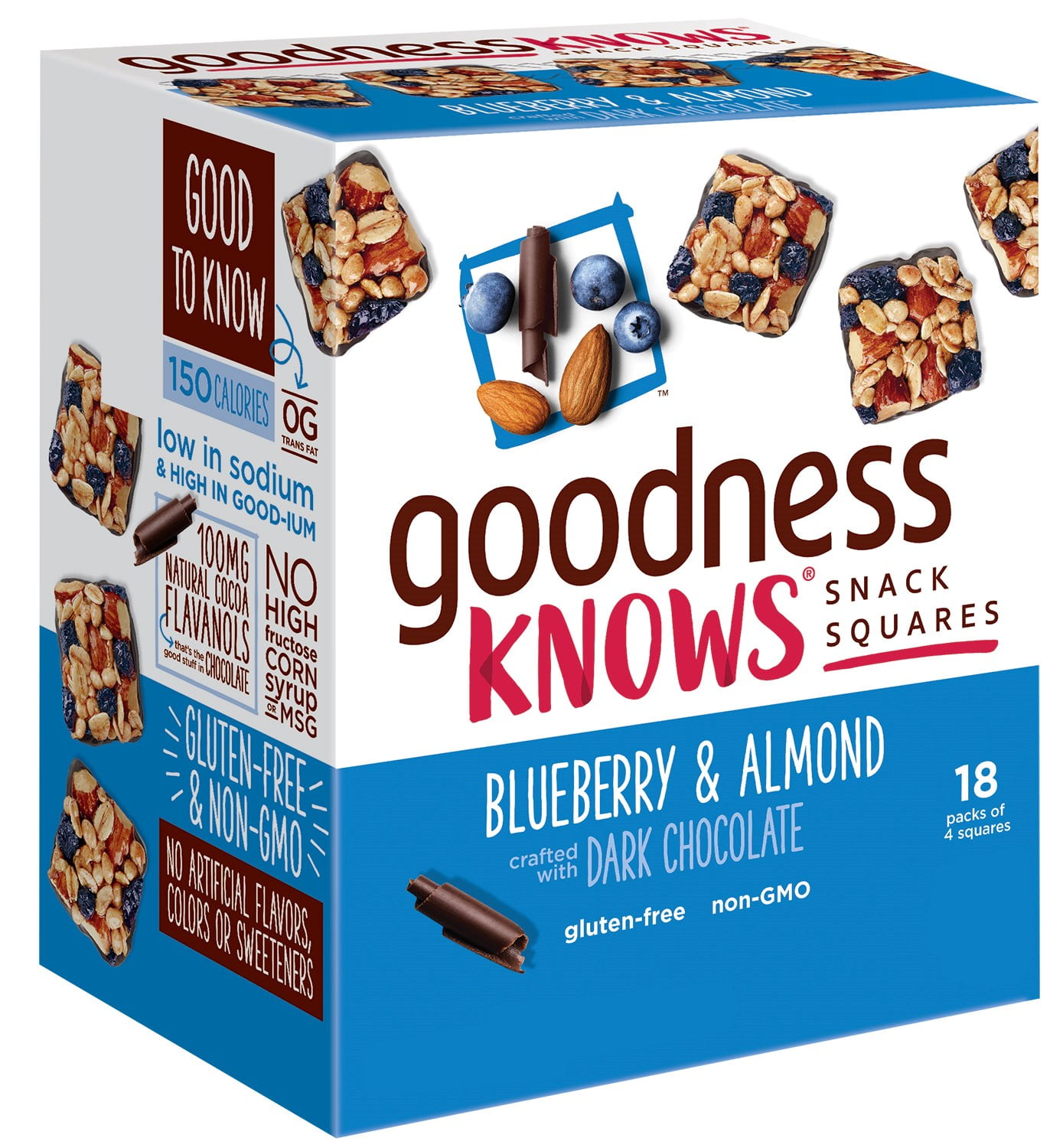 Goodnessknows Blueberry Almond And Dark Chocolate Gluten Free Snack