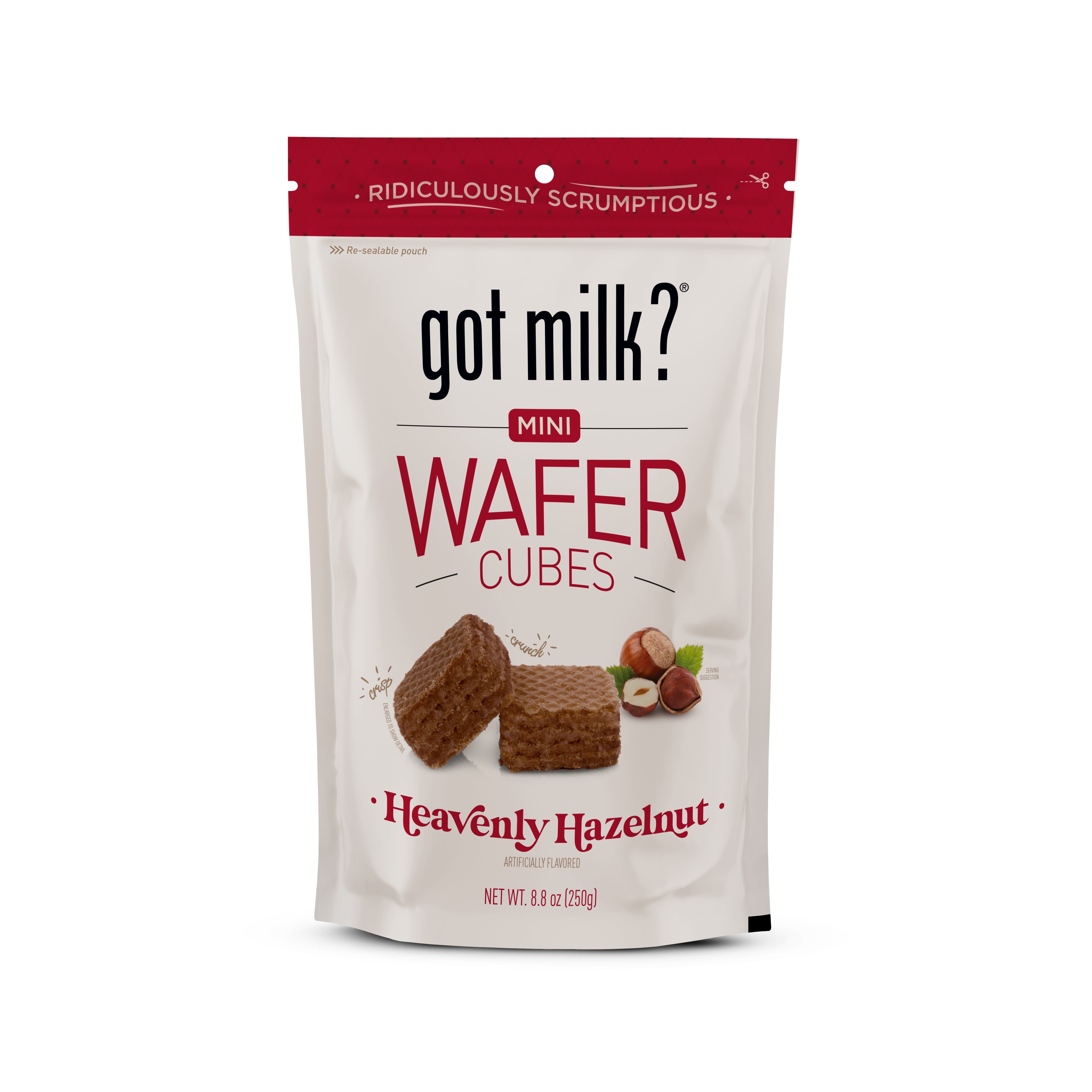 got milk? Heavenly Hazelnut Wafer Cubes, Delicious Wafer Squares for ...
