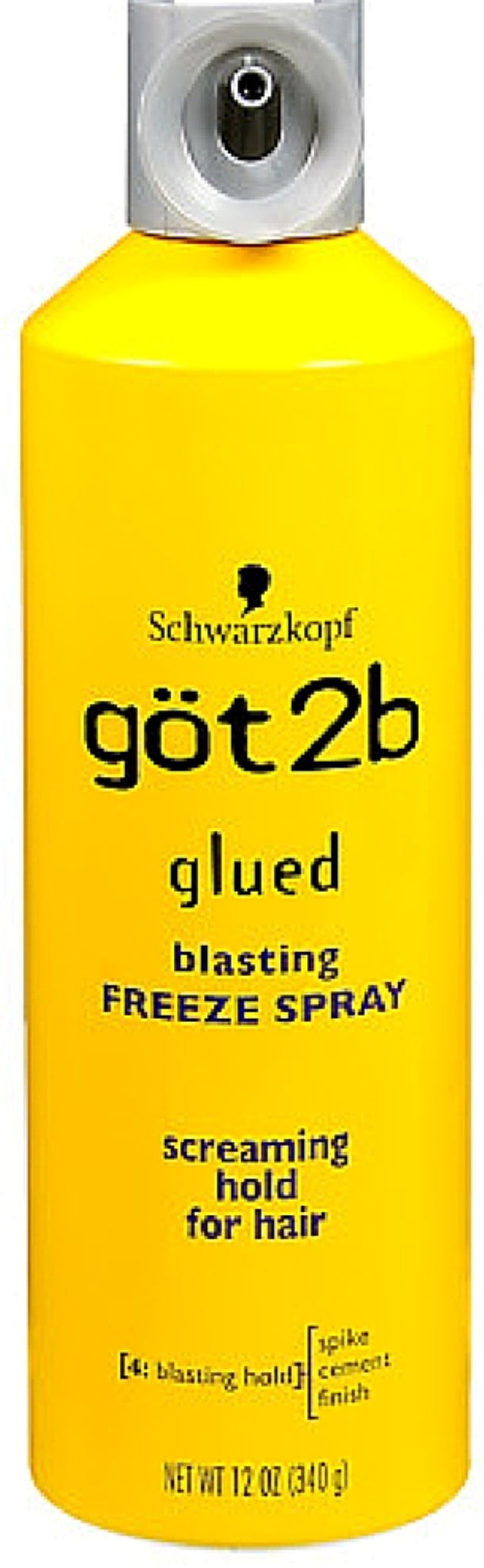 Glued hairspray store