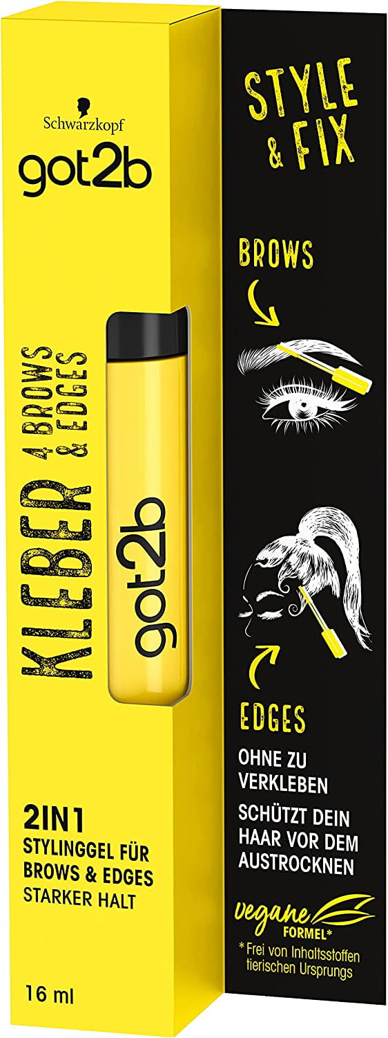 got2b glue 4 brows & edges, 2in1 brow gel & hair mascara, with practical, two-sided eyebrow ...