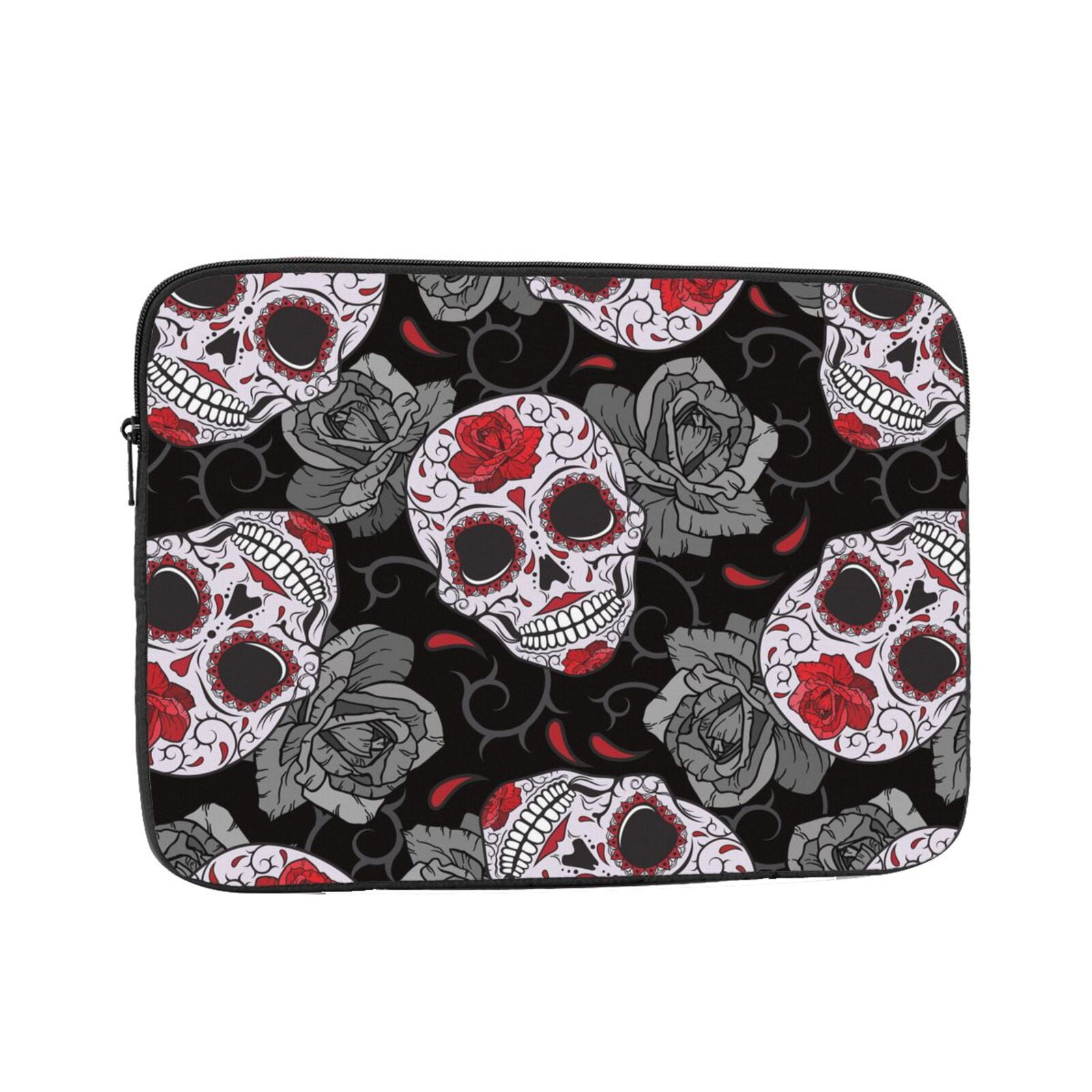 gothic skulls roses thorns devilish 17 inch Portable Laptop Sleeve ...