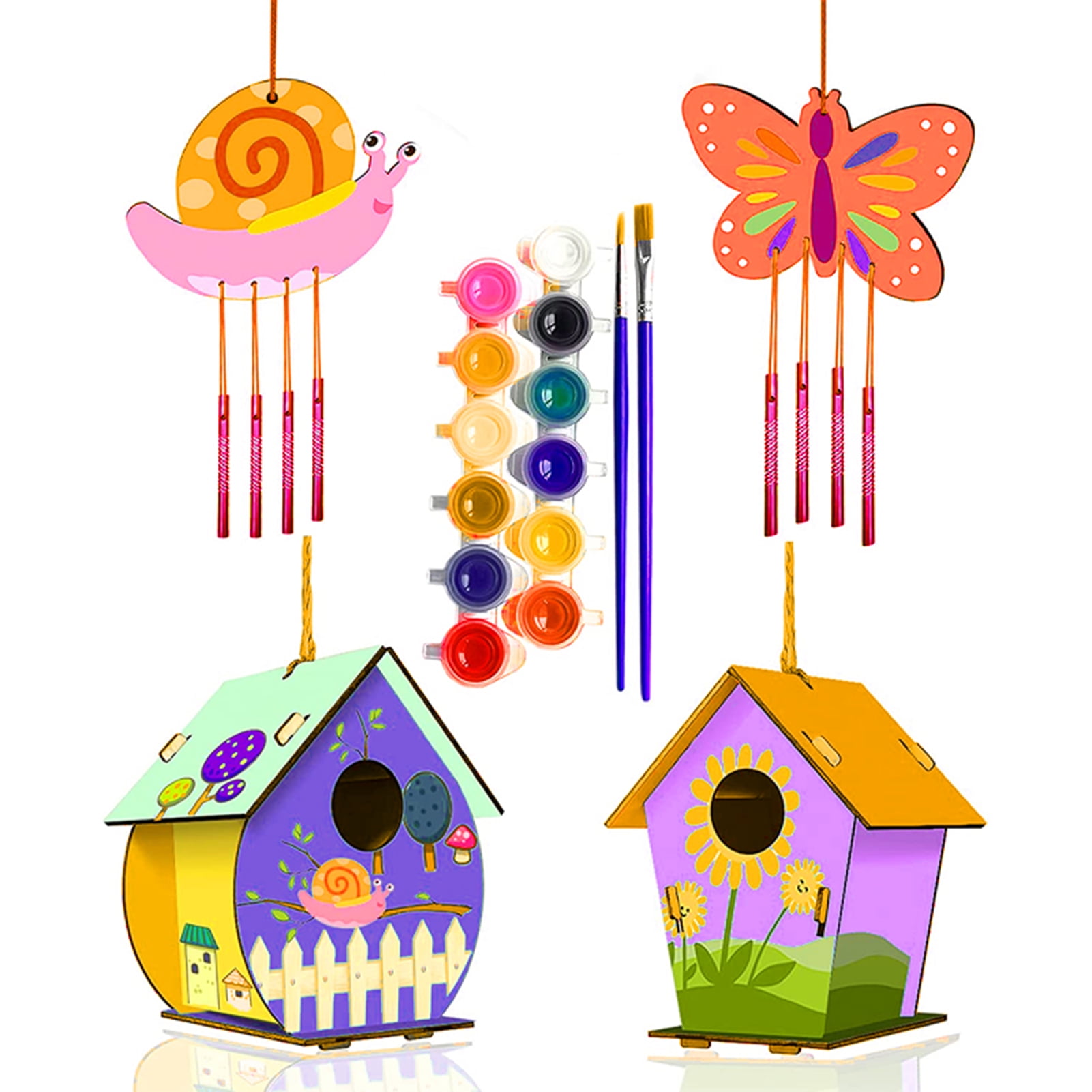 gotofar 1 Set DIY Craft Toys Smooth Edge Inspire Creativity Poplar DIY ...