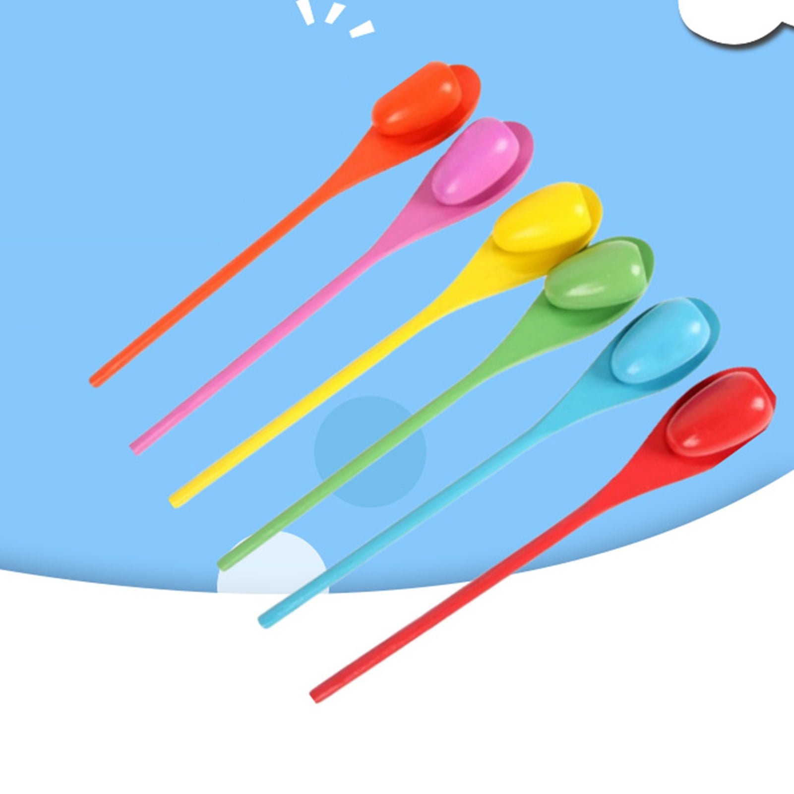 gotofar Balance Spoon Egg Lightweight Kids Toy Wood Egg Relay Race ...