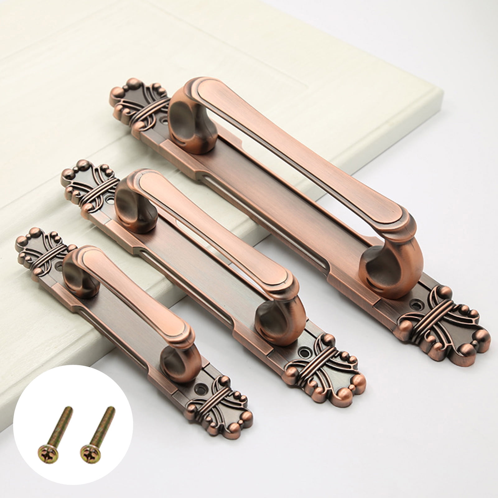 gotofar Double Holes Drawer Pulls Simple Carving Wear-resistant Long ...