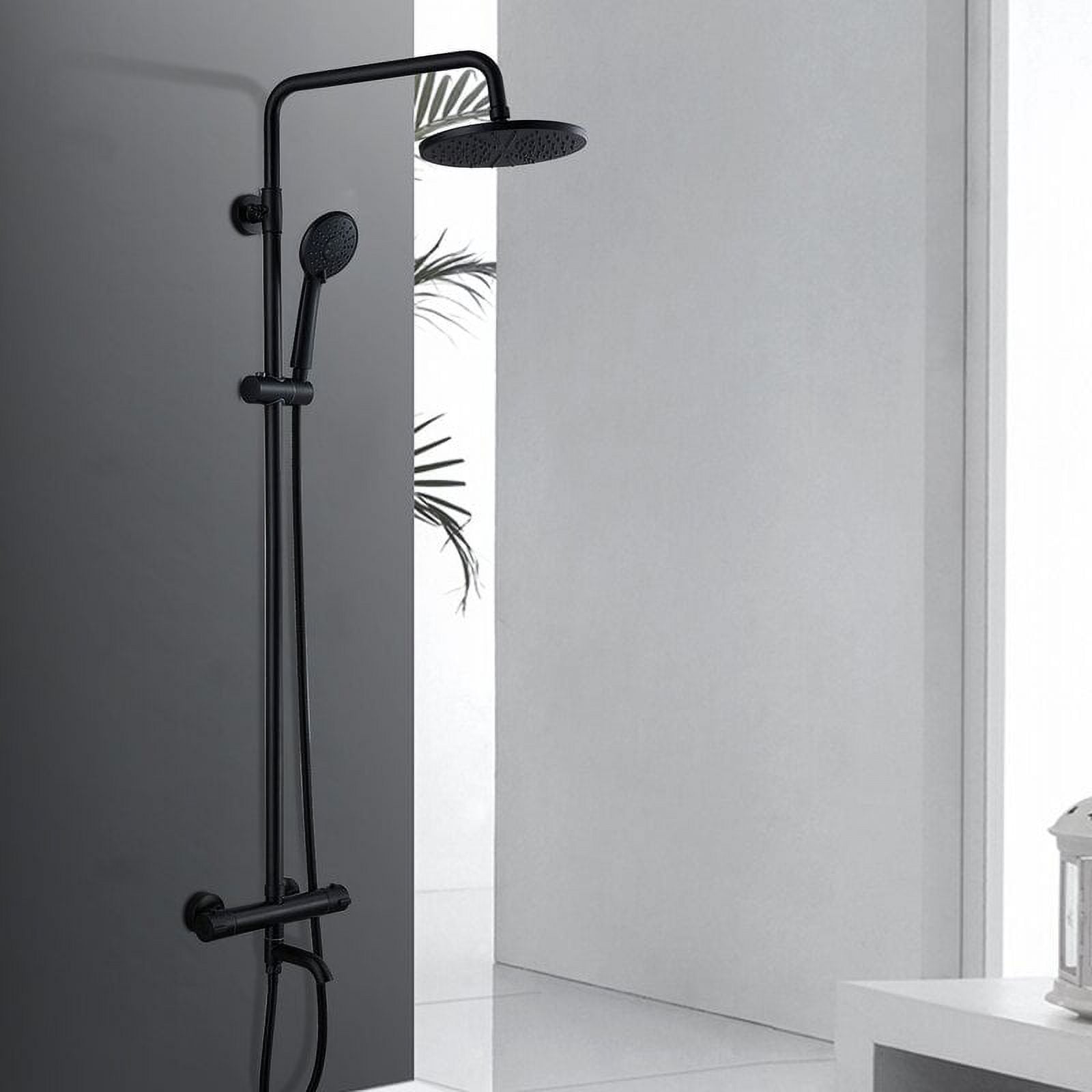 gotonovo Wall Mount Exposed Shower Fixture with Thermostatic 8 Inch ...