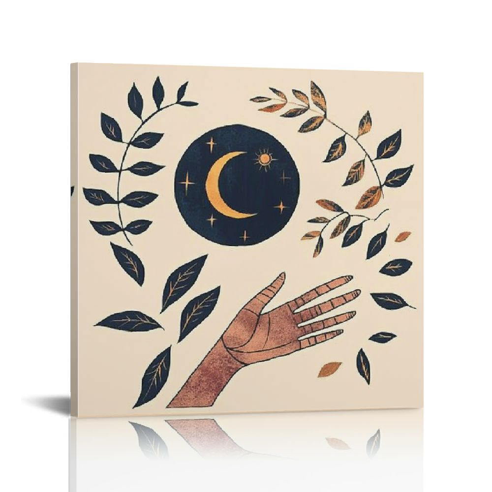 gouleft Celestial Modern Art Prints Glossy Trendy Boho Chic Terra Cotta ...