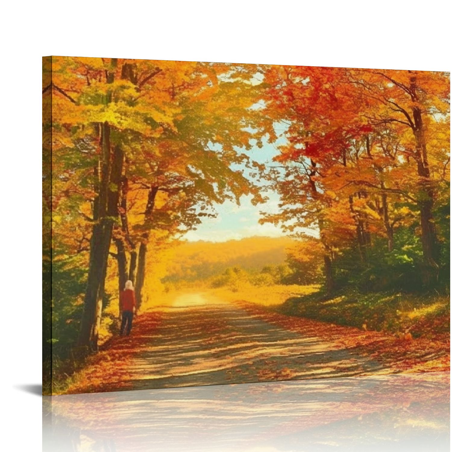 gouleft Large Wall Art Fall Scenery Canvas Prints Panorama Forest in ...