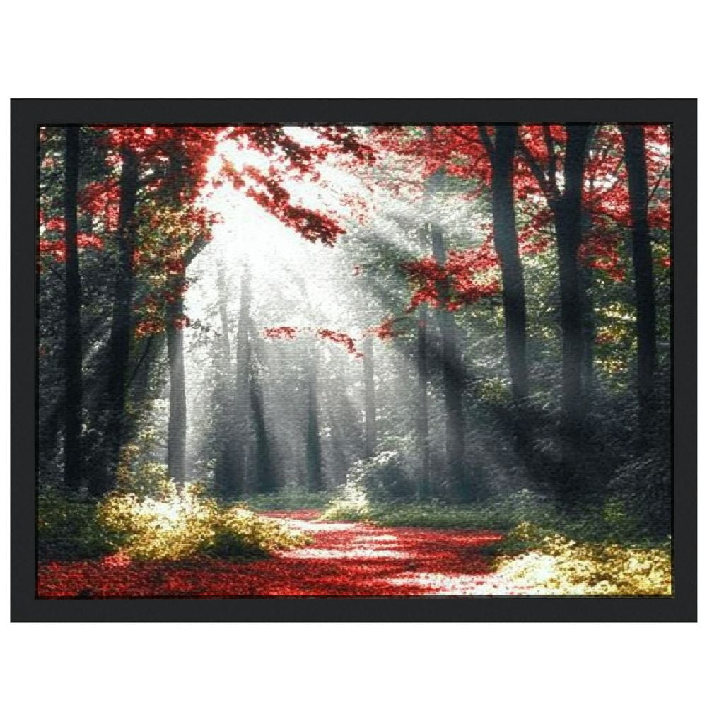 gouleft Red and Black Red Tree Wall Art Canvas Prints Nature Picture ...