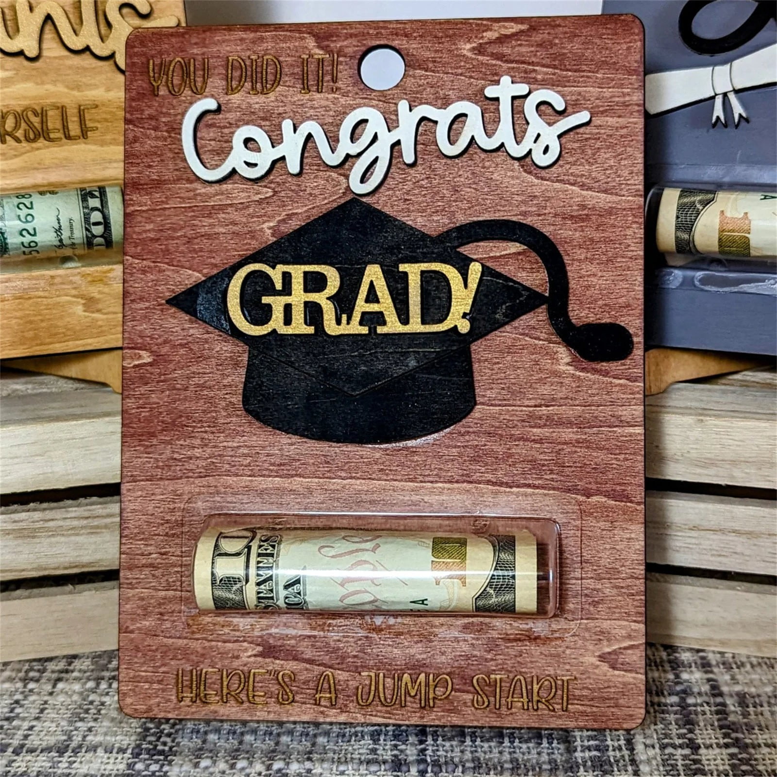 graduation money holder 2023 Creative Congrats Grad Card Holder ...