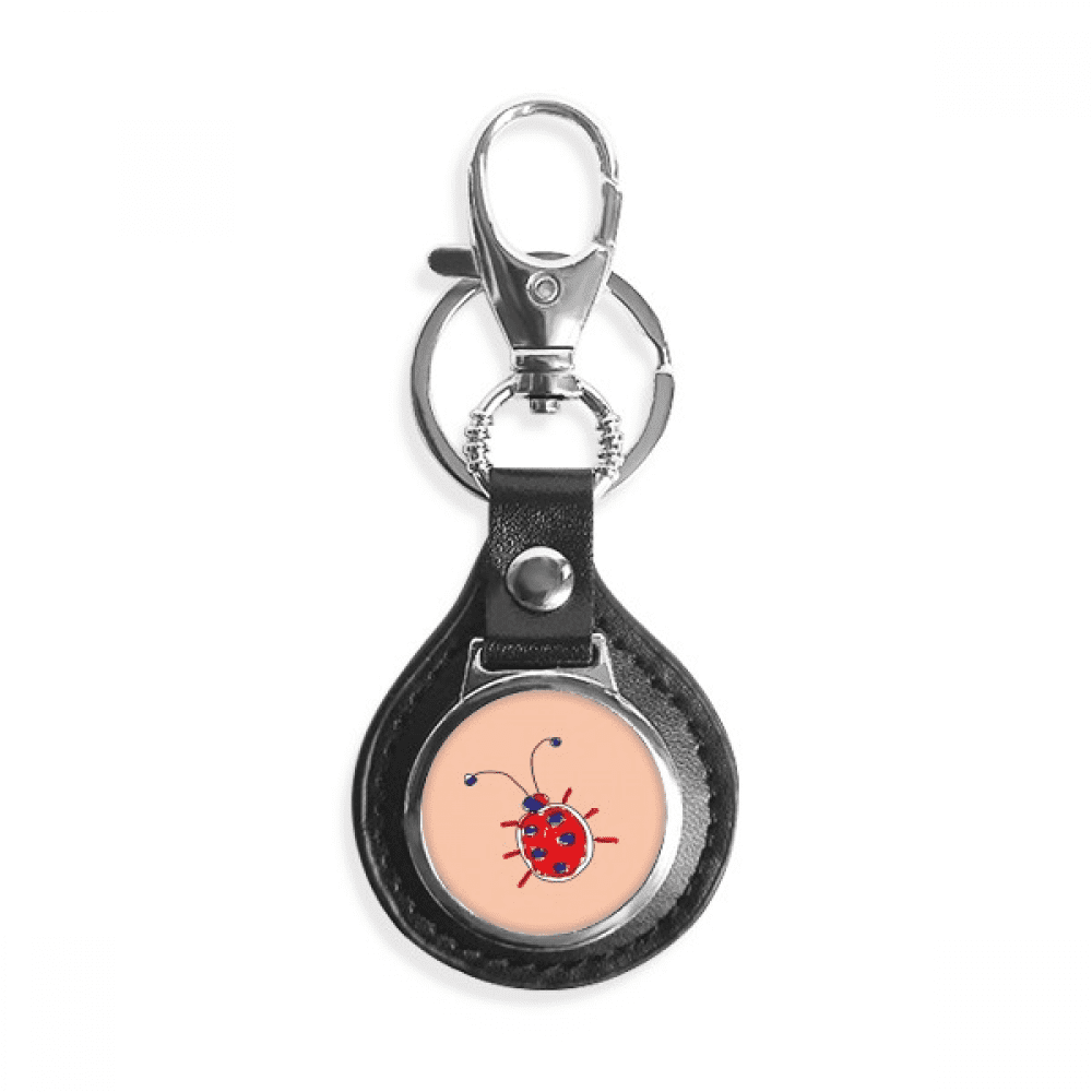 graffiti animation hand painted ladybug key link chain keyholder finder ...