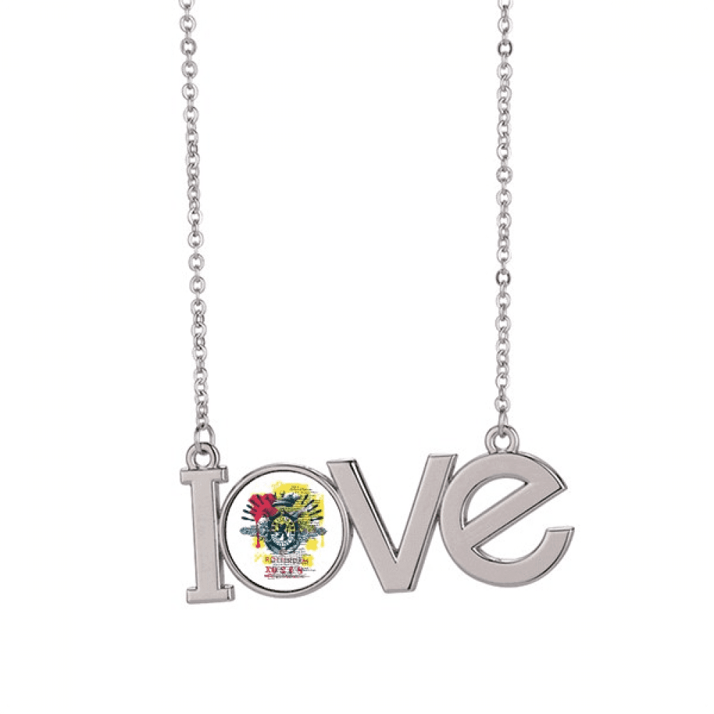graffiti street crown lion highness pattern love necklace pendant charm ...