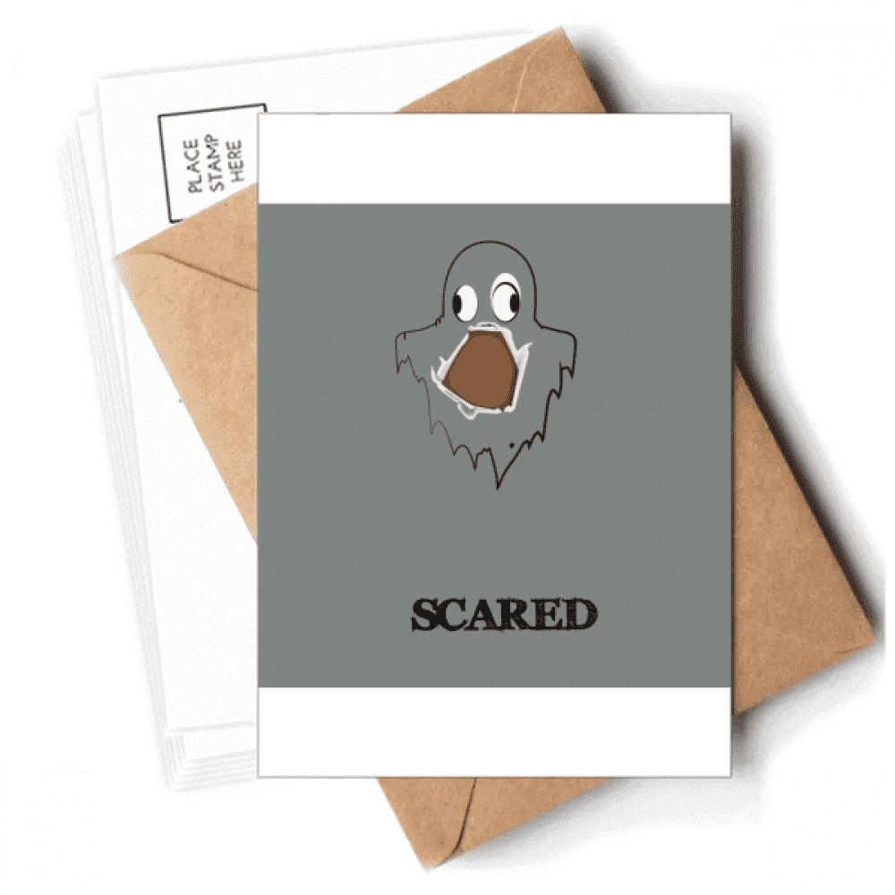 gray scary scared emotion Postcards Envelopes Blank Note Cards Mailing ...