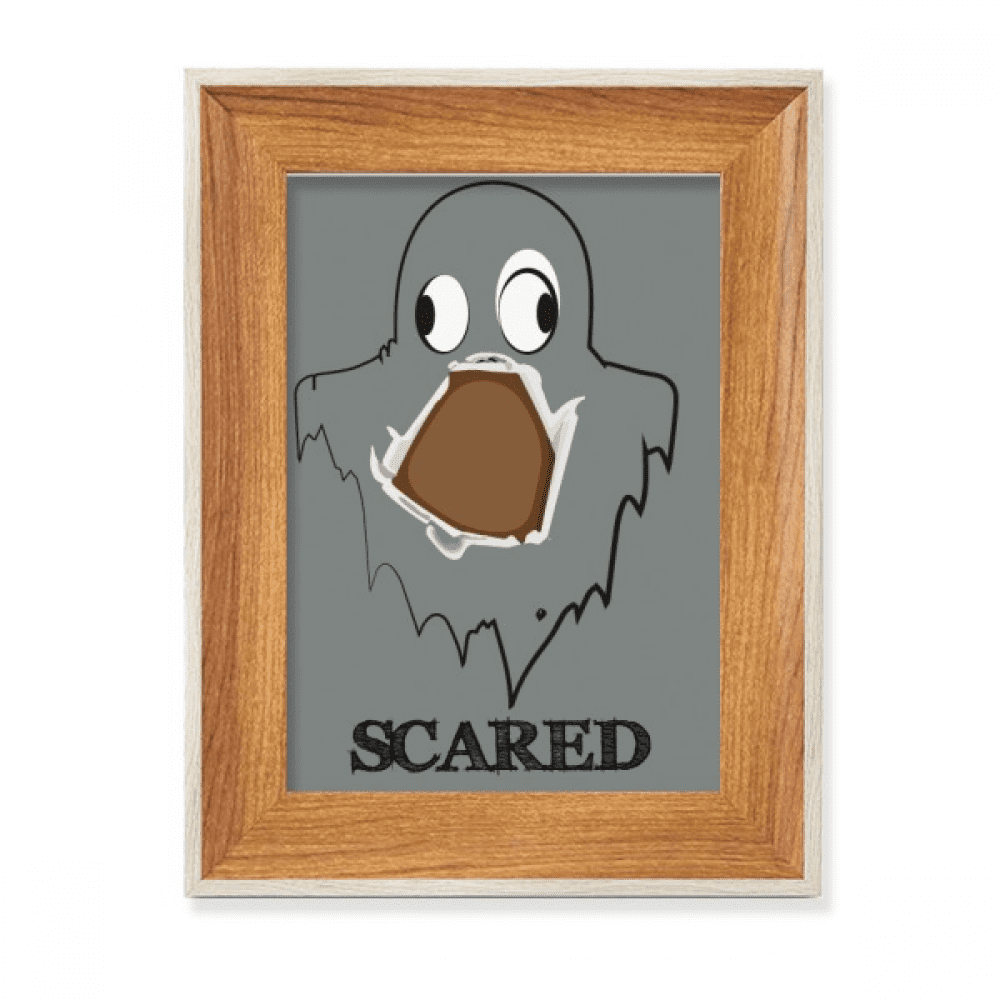 gray scary scared emotion desktop wooden photo frame display picture ...