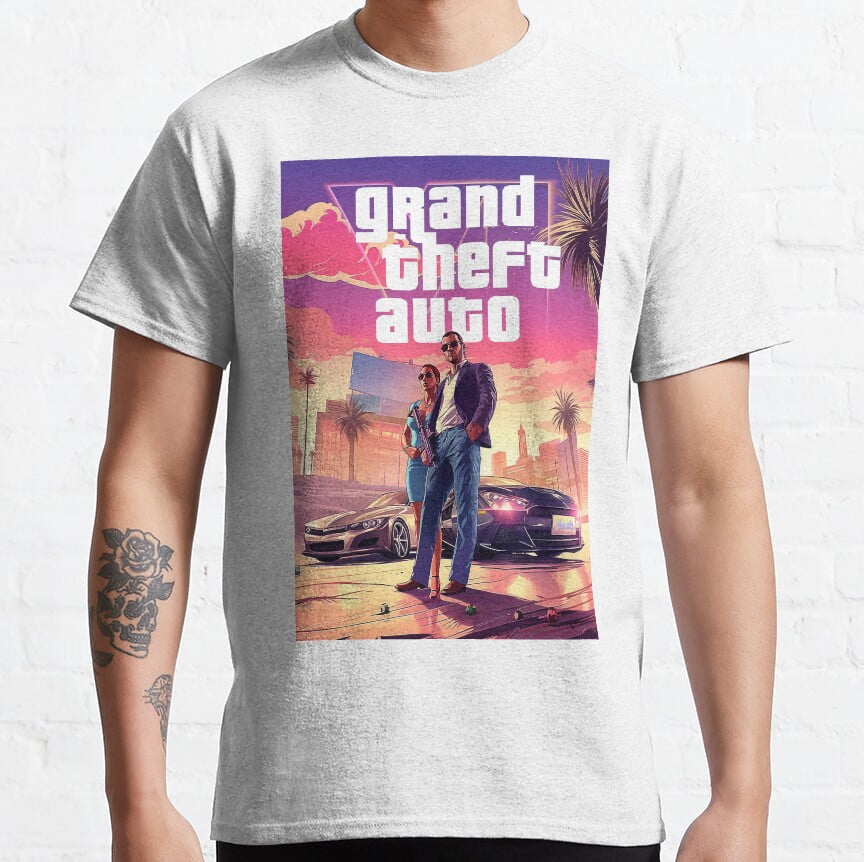great Lucias and Jasons art GTA VI Grand Theft Aut0 VI 2025 Classic T ...