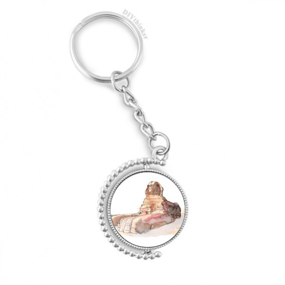 great sphinx of giza in egypt rotatable keyholder disc accessories chain clip - Walmart.com