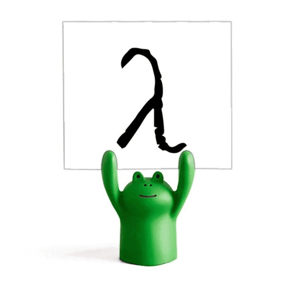 greek alphabet lambda black Memo Holder Cartoon Animal Frog Stand ...