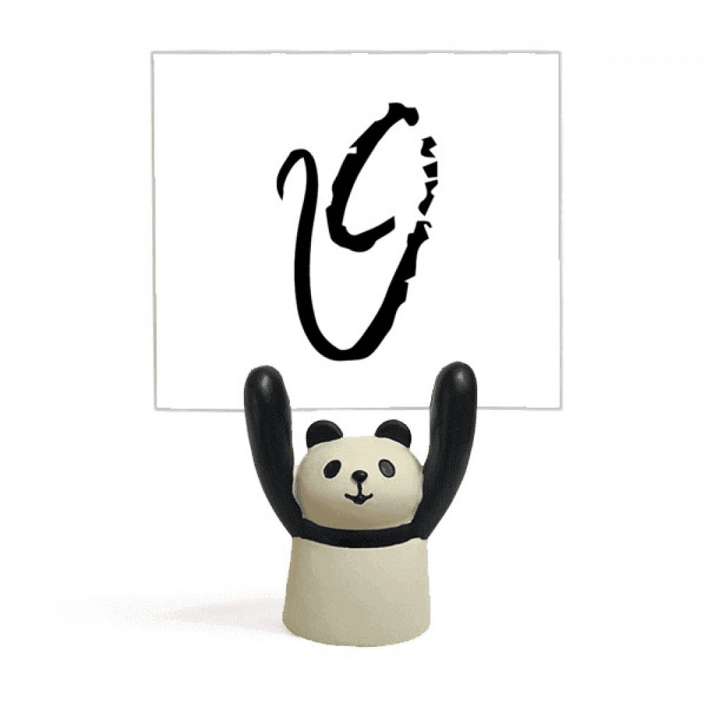greek alphabet theta black Memo Holder Cartoon Animal Panda Stand ...