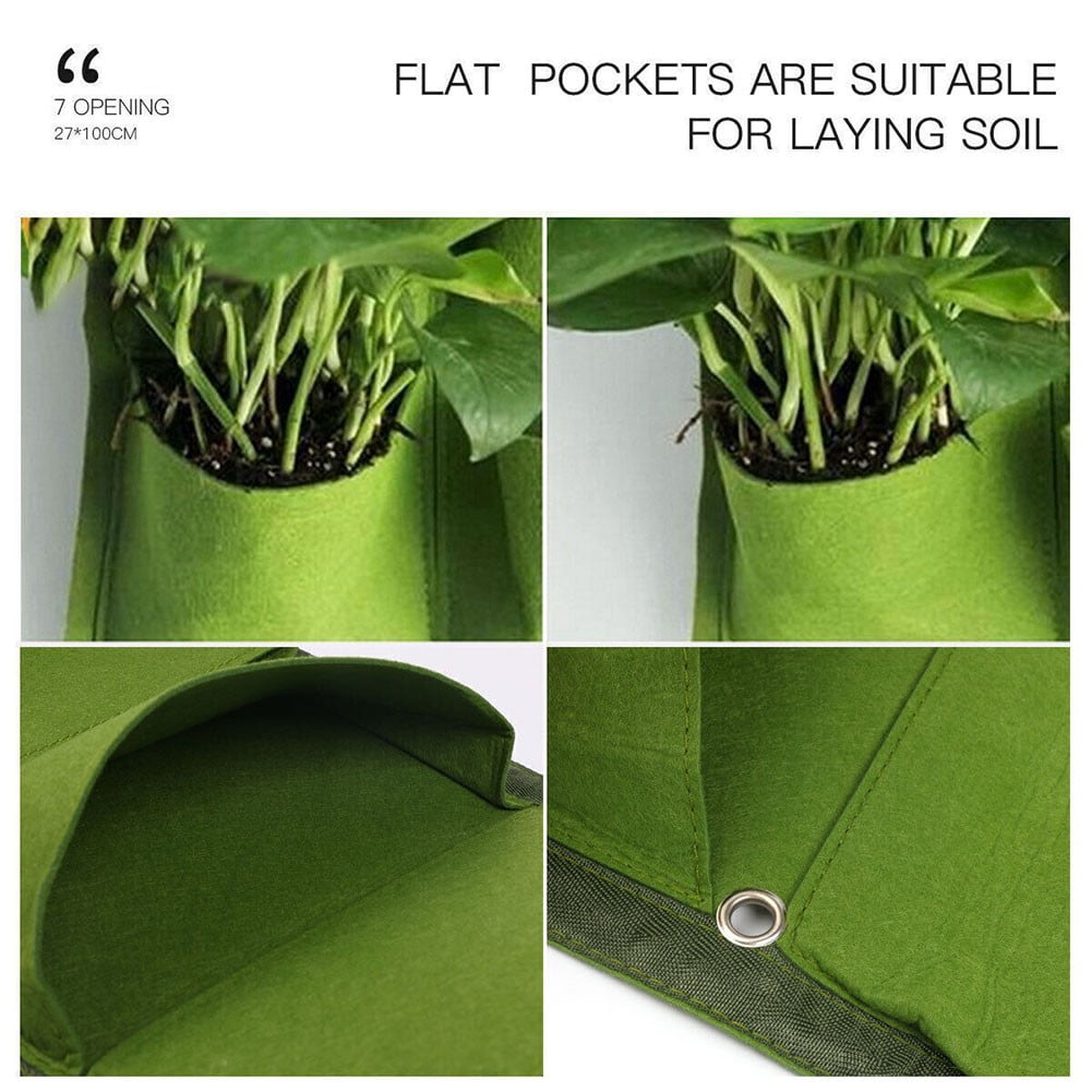 green Premium Vertical Garden Pouch - Grow Flowers With Style & Space ...