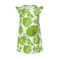 green Various lemons Girls Nightgowns, Pajamas for Girls, Soft Flutter ...