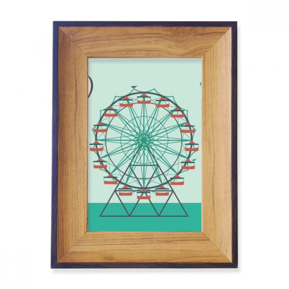 green amusement park pattern photo frame exhibition display art desktop ...