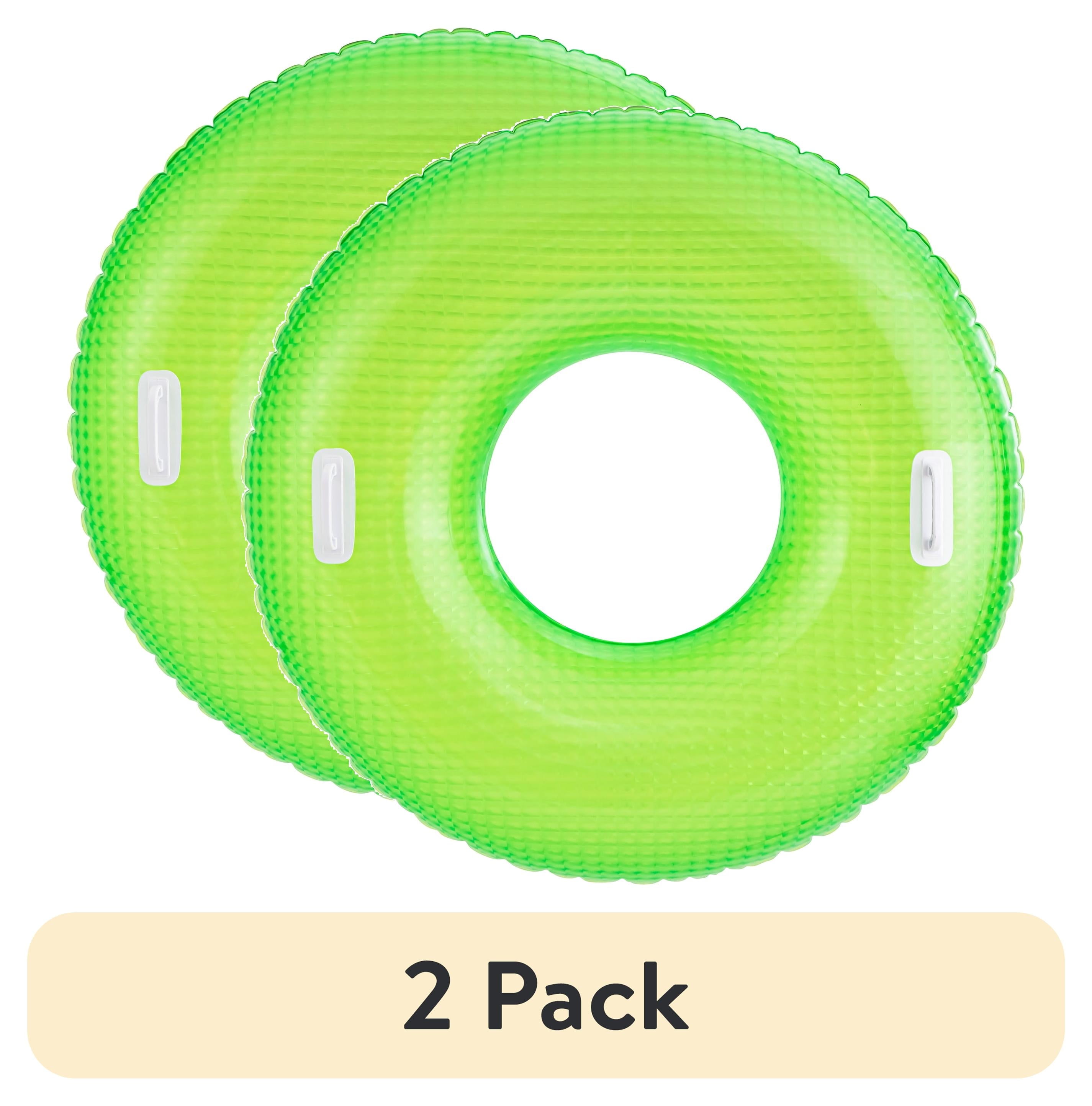 green diamond sparkles inflatable tube pool float, for kids & adults ...