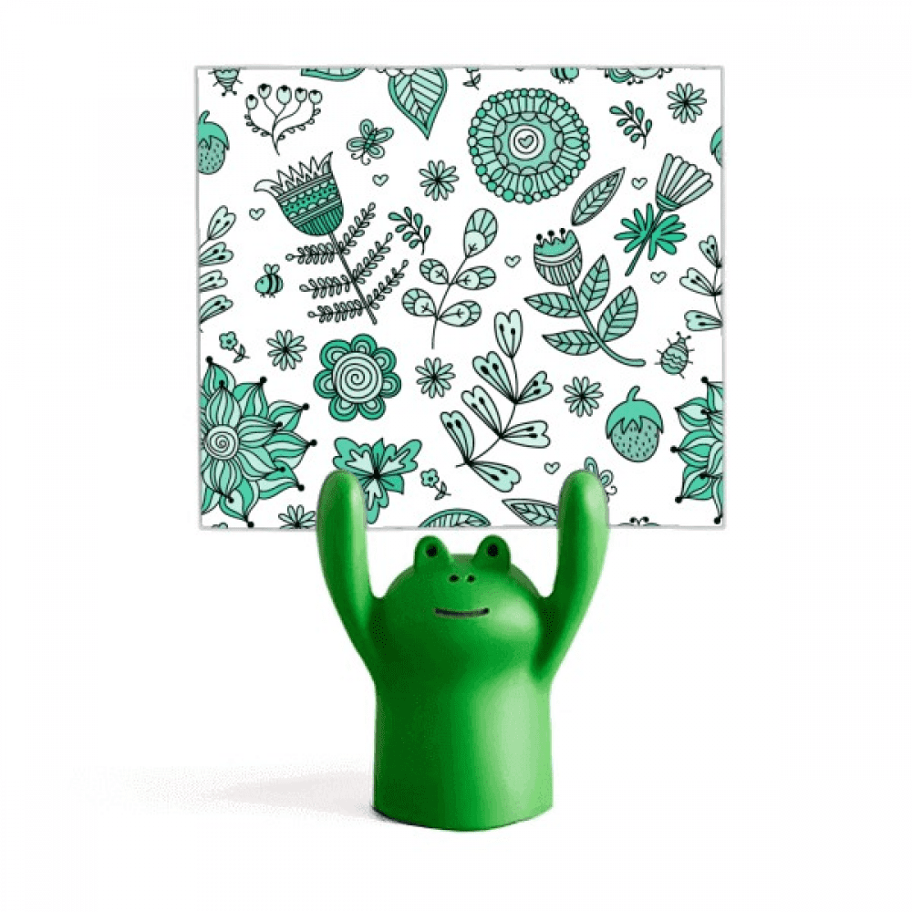 green flowers drawing s Memo Holder Cartoon Animal Frog Stand ...